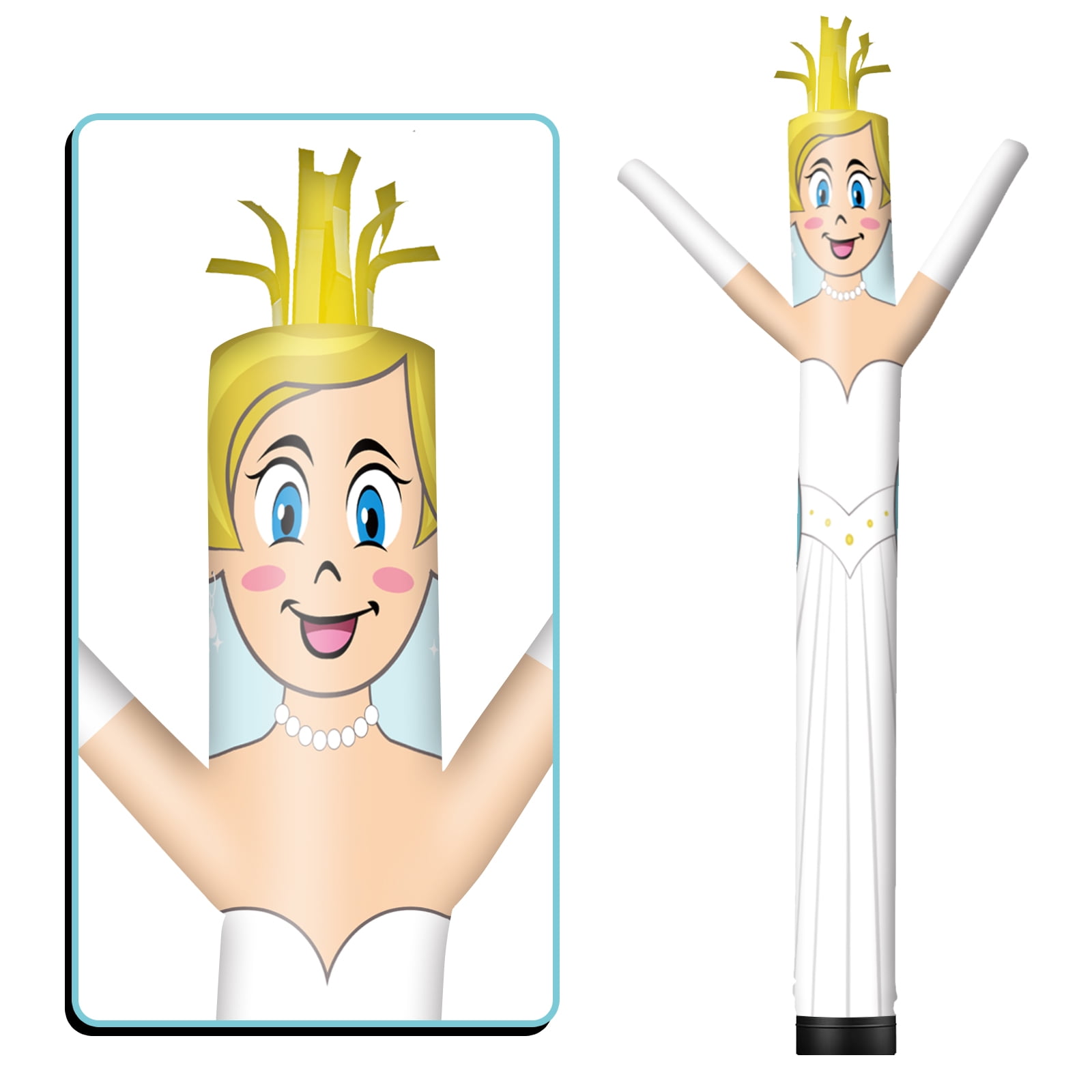 Bride Inflatable Tube Man Wacky Wavy Dancing Guy for Outdoor Decoration ...