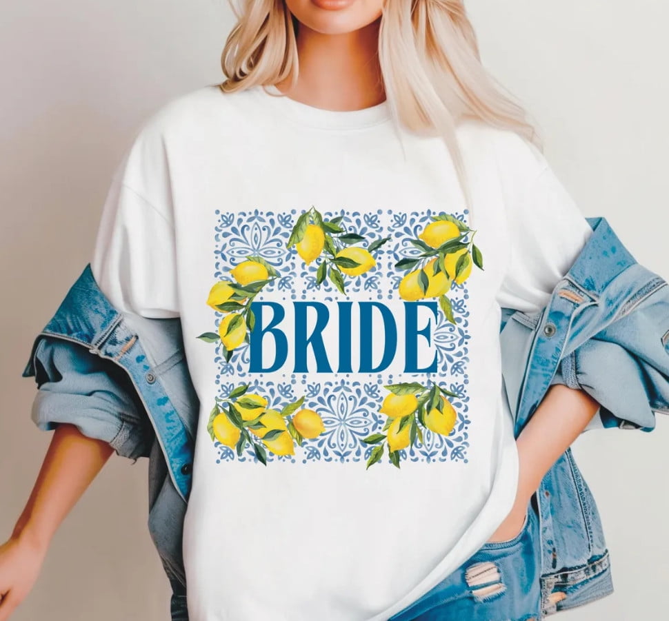 Bride Lemon T-Shirt, Cute Bride Shirt, Wedding Party Gift - Walmart.com