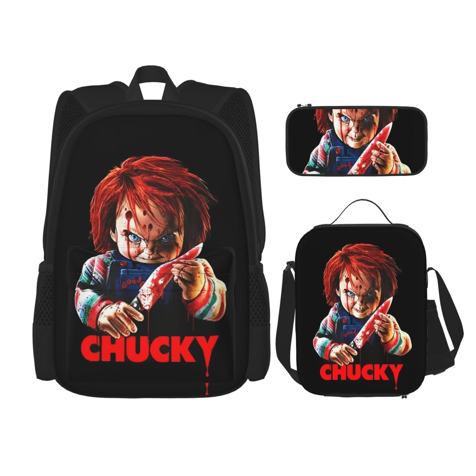 Bride Of Chucky 3-Piece Backpack Set,lunch bag,backpacks,case ...
