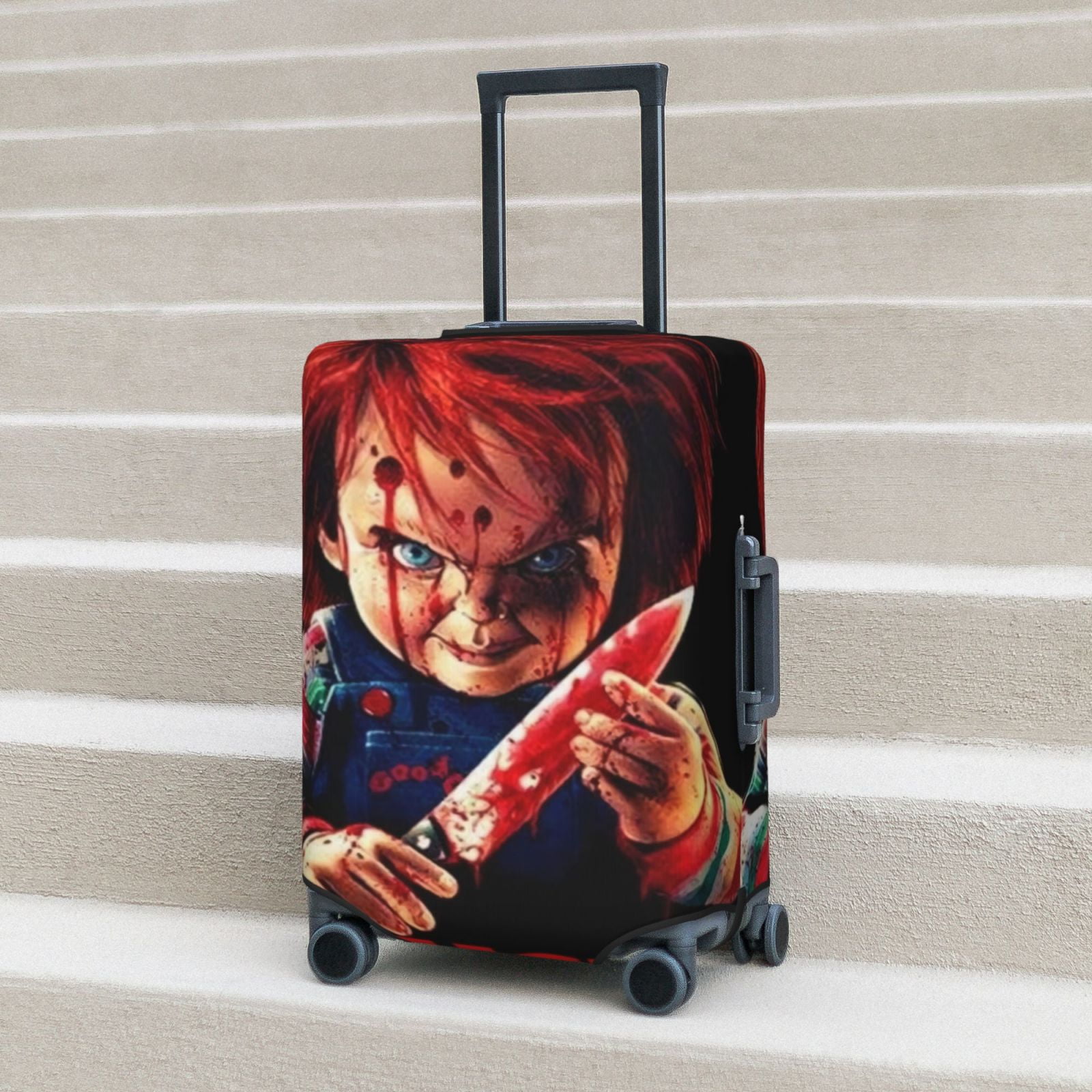 Bride Of Chucky Cartoon Suitcase Cover With Concealed Zipper Luggage ...