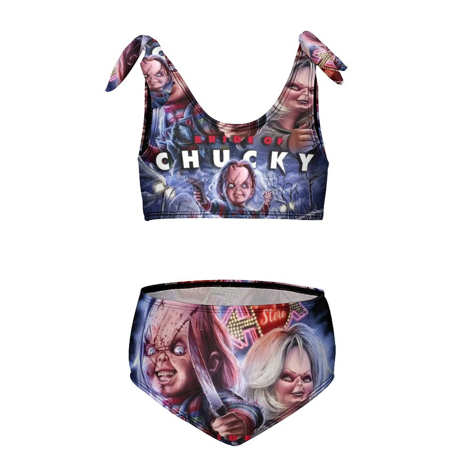 Bride Of Chucky Doll Kid's Swimwear Two Piece Swimsuit Summer Beach ...