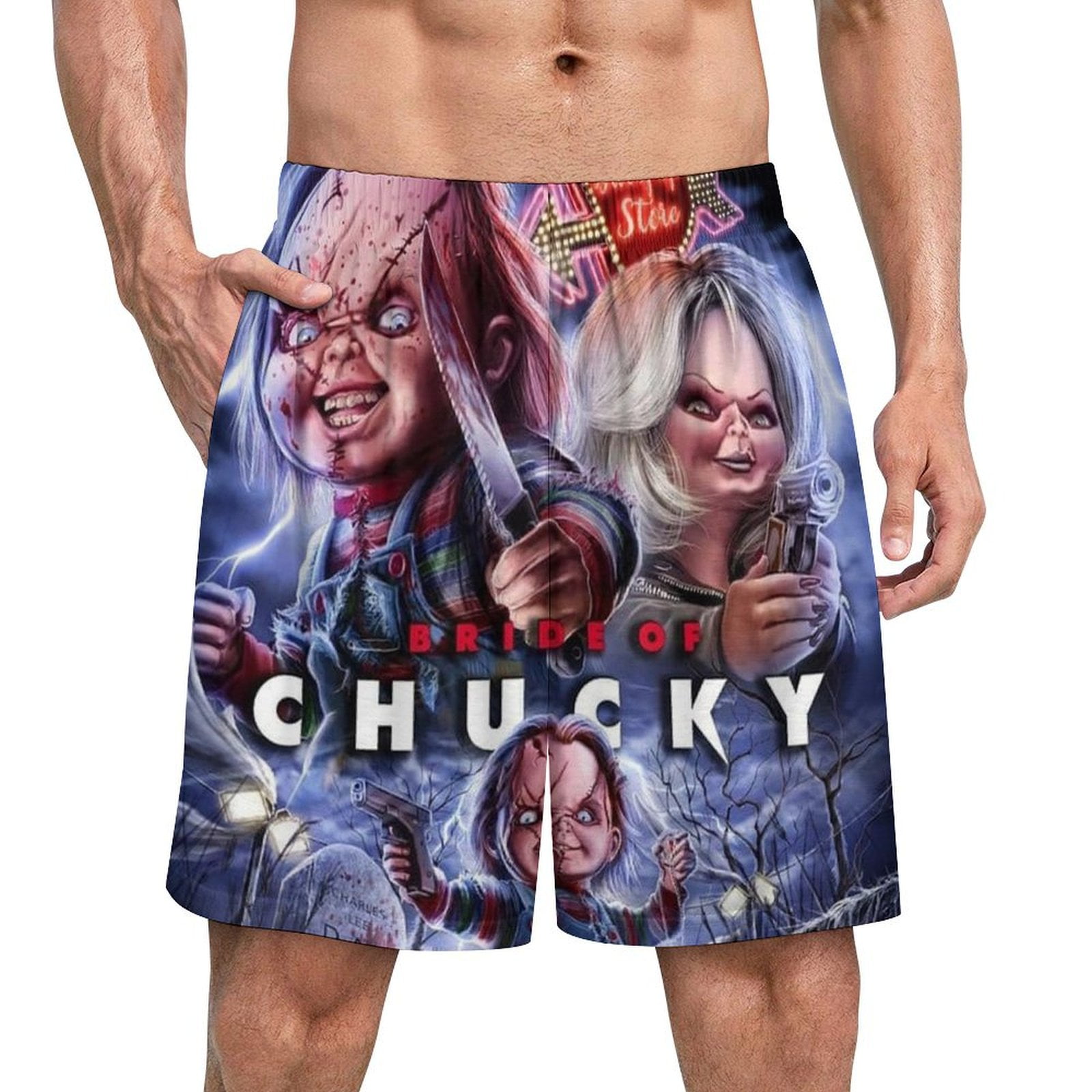 Bride Of Chucky Doll Pajama Pants For Men Lounge Shorts Bottoms ...