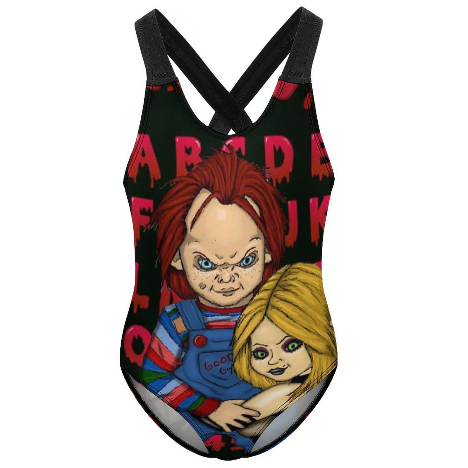 Bride Of Chucky Girl's One-piece Swimsuit Summer Children's Beach ...