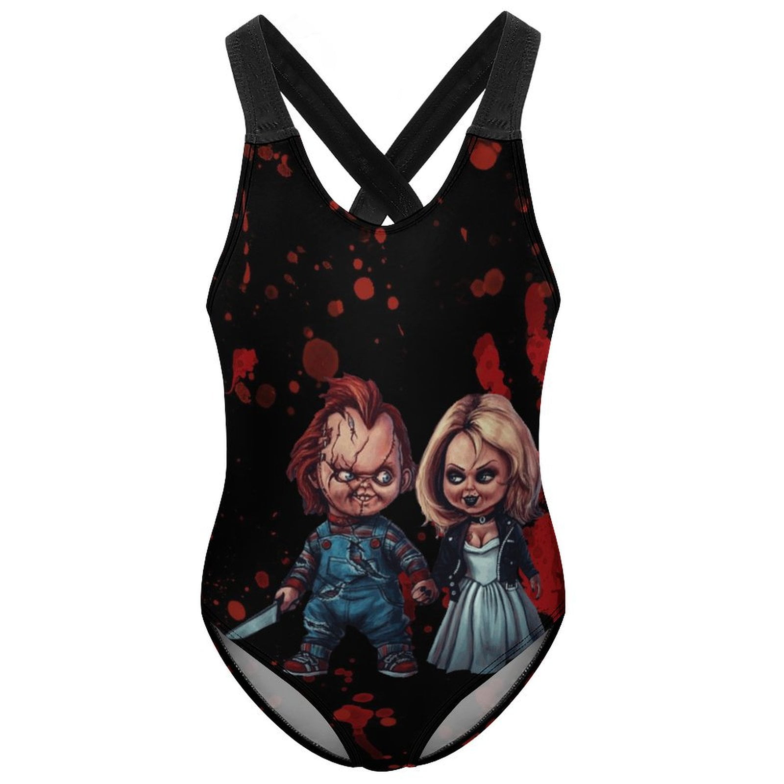 Bride Of Chucky Girl's One-piece Swimsuit Summer Children's Beach ...