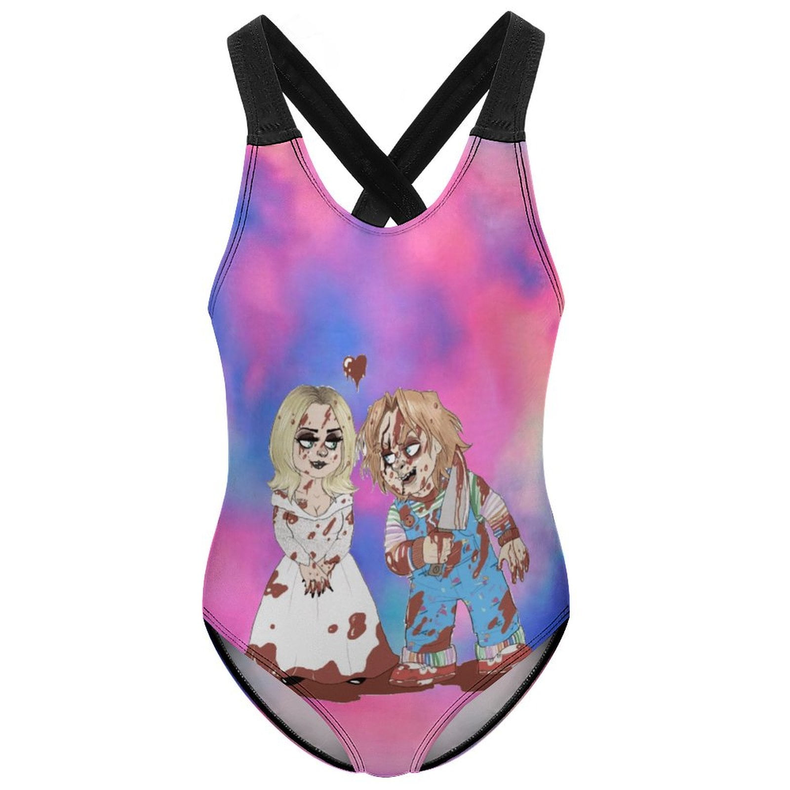 Bride Of Chucky Girl's One-piece Swimsuit Summer Children's Beach ...