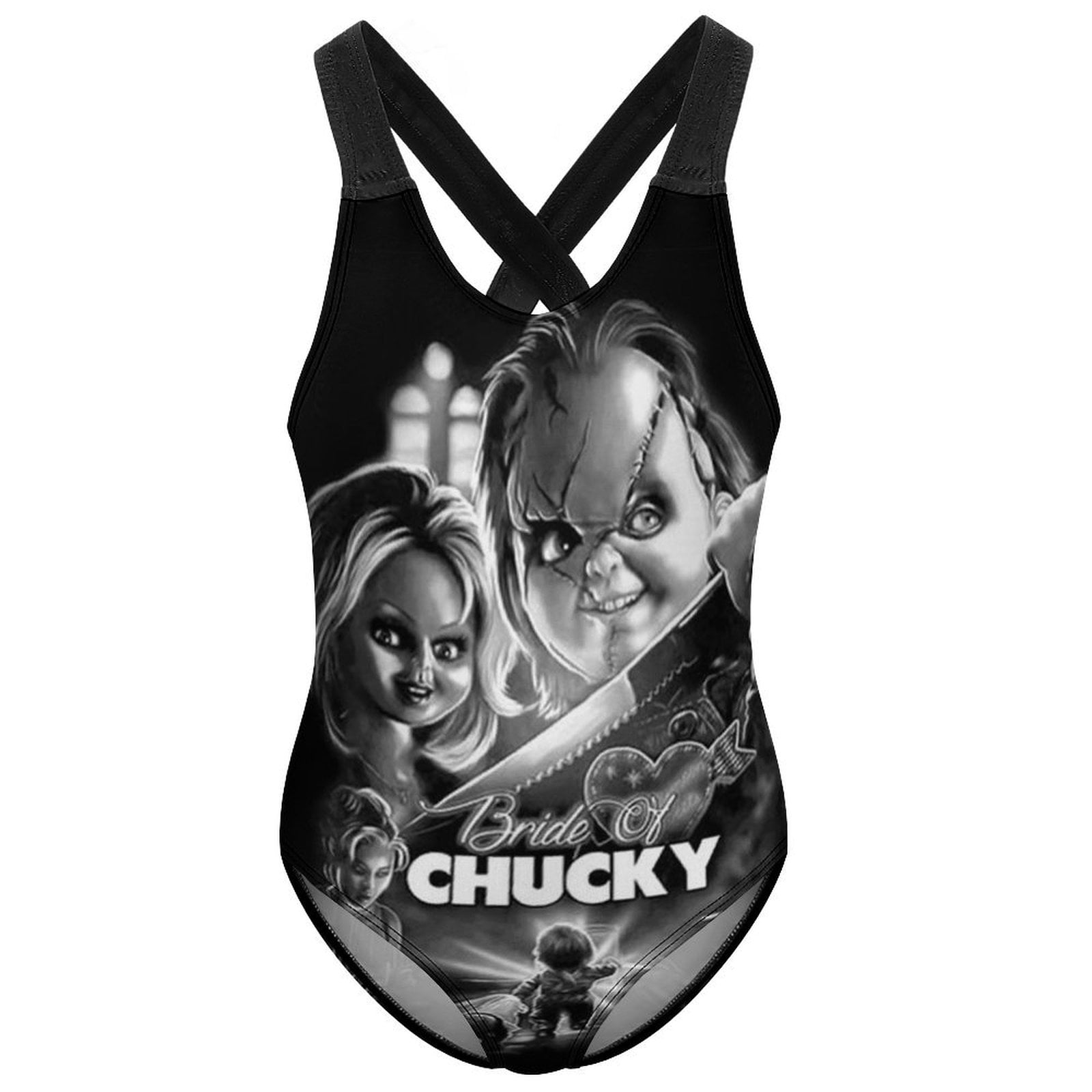 Bride Of Chucky Girl's One-piece Swimsuit Summer Children's Beach ...