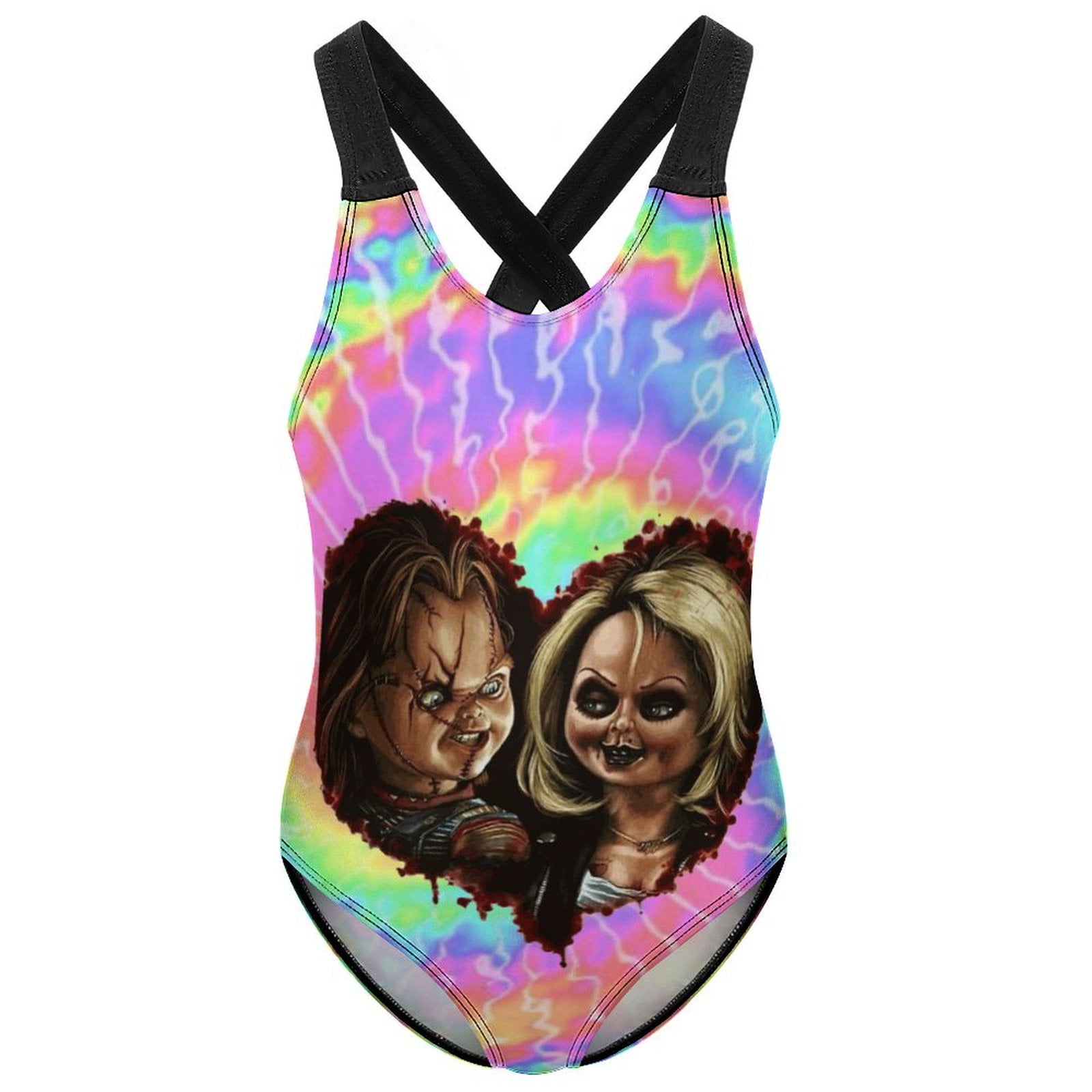 Bride Of Chucky Girl's One-piece Swimsuit Summer Children's Beach ...