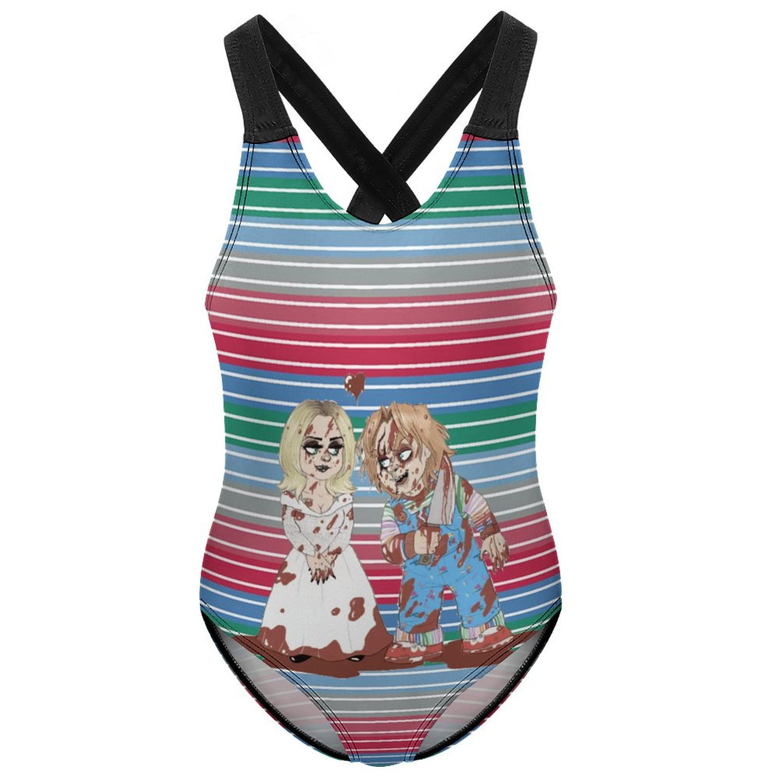Bride Of Chucky Girl's One-piece Swimsuit Summer Children's Beach ...