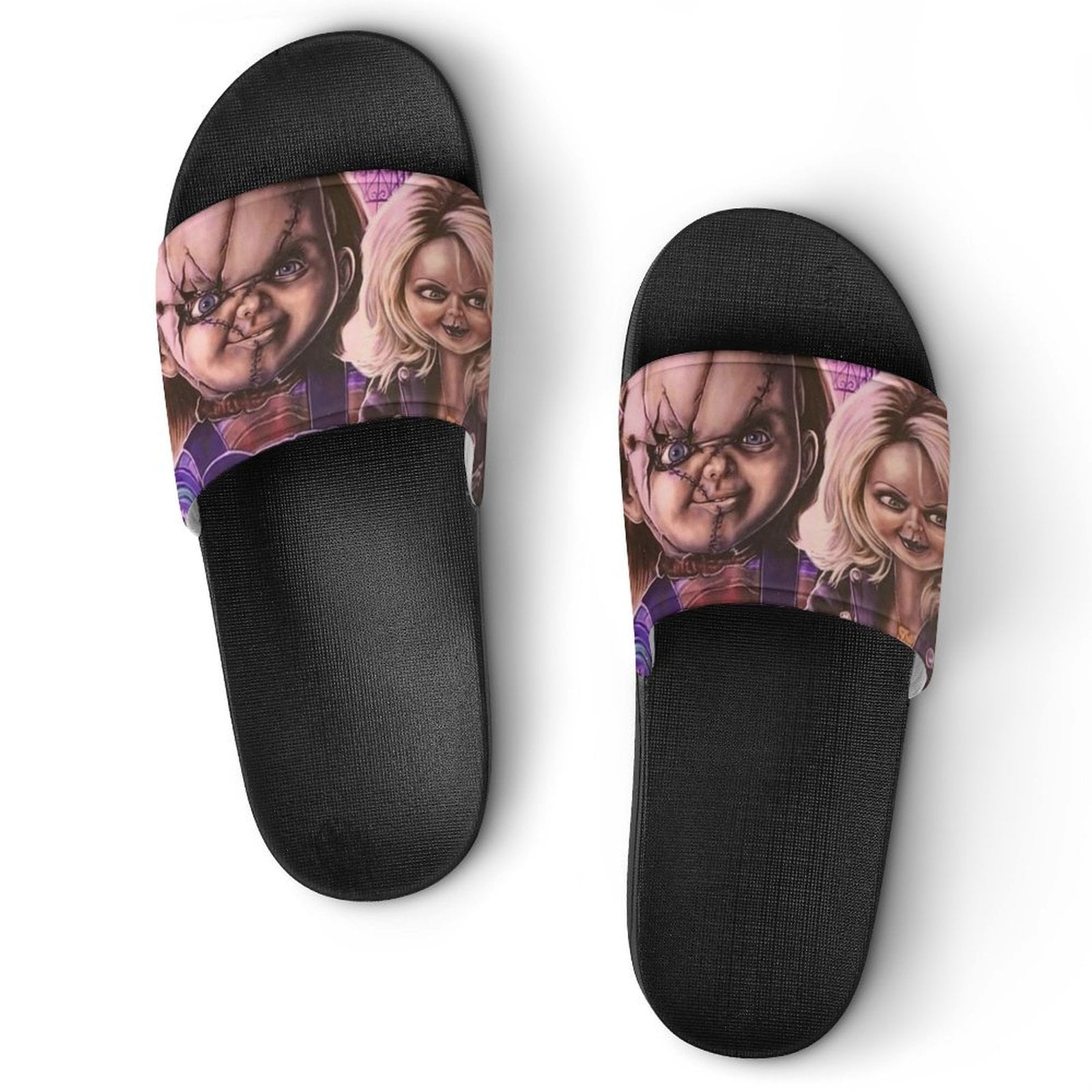 Bride Of Chucky Home Slippers Slide Sandals, Casual Pool Slide Outdoor ...