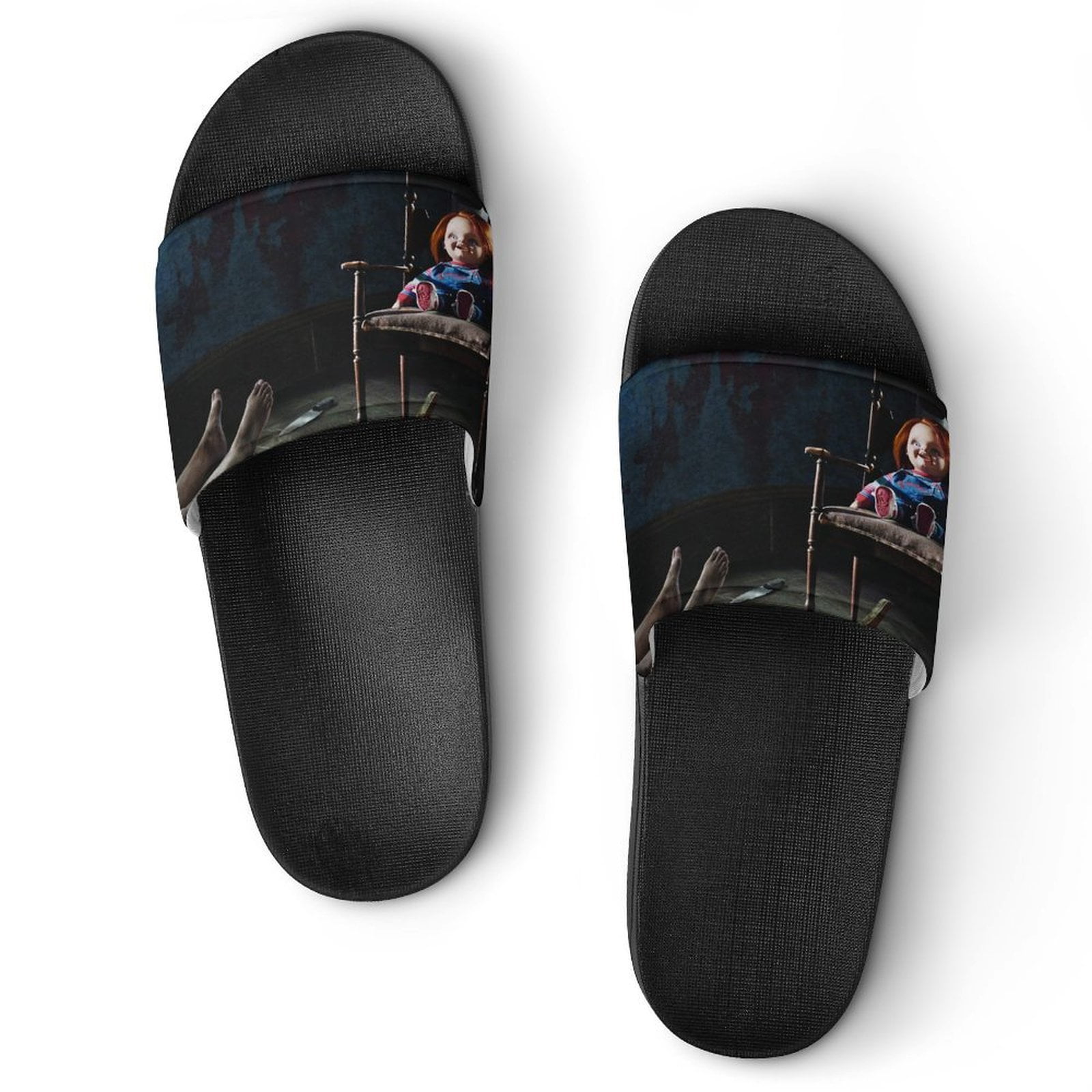 Bride Of Chucky Home Slippers Slide Sandals, Casual Pool Slide Outdoor ...