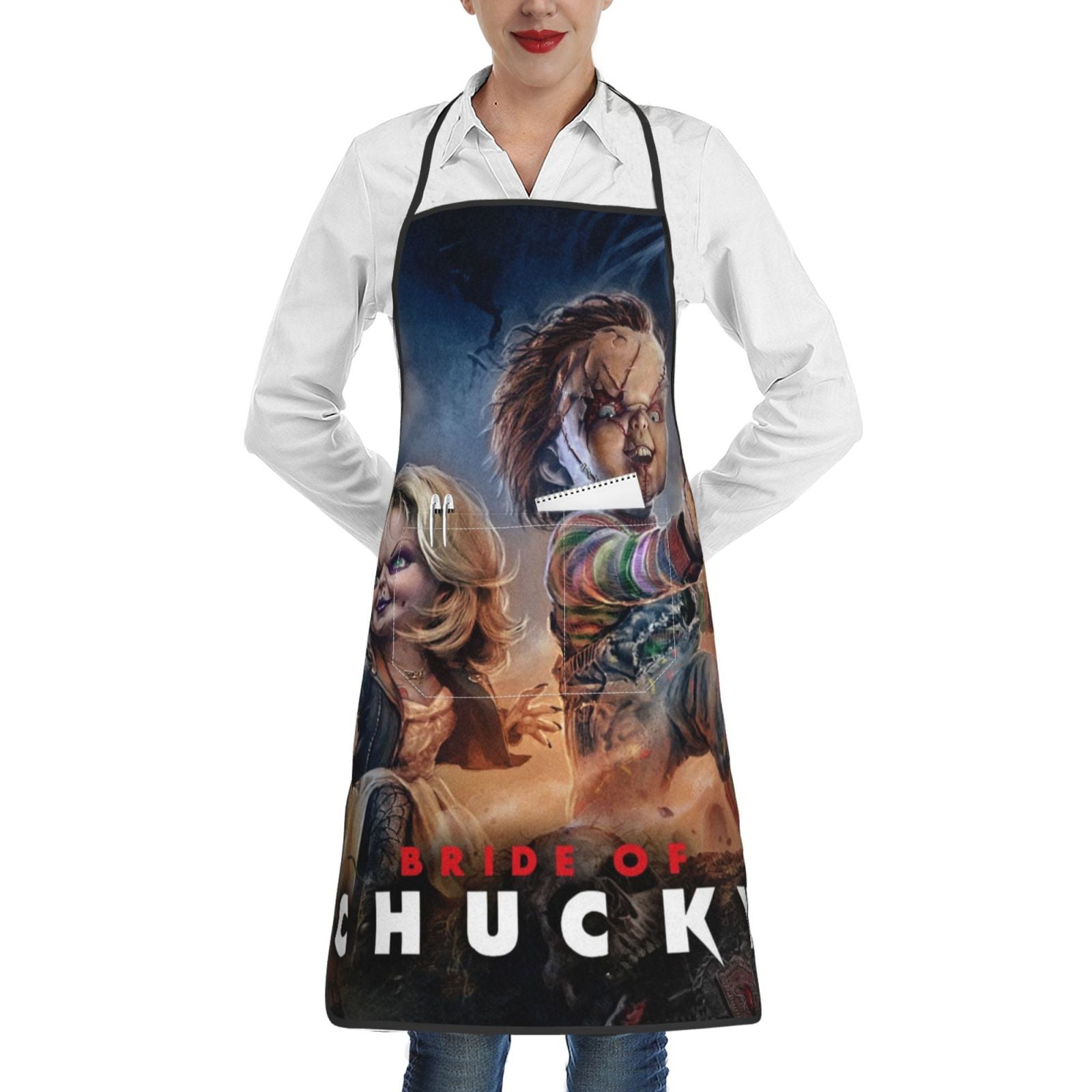 Bride Of Chucky Horror Waterproof Apron Home Decor Kitchen Fashion ...