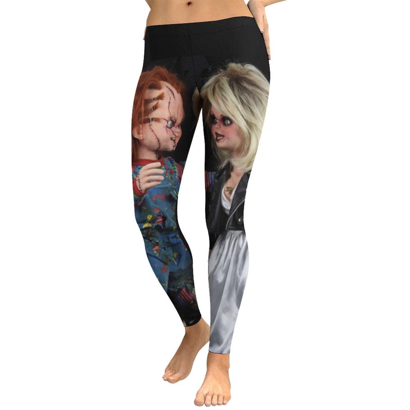 Bride Of Chucky Horror Women's Yoga Pants High Waisted Tummy Control ...