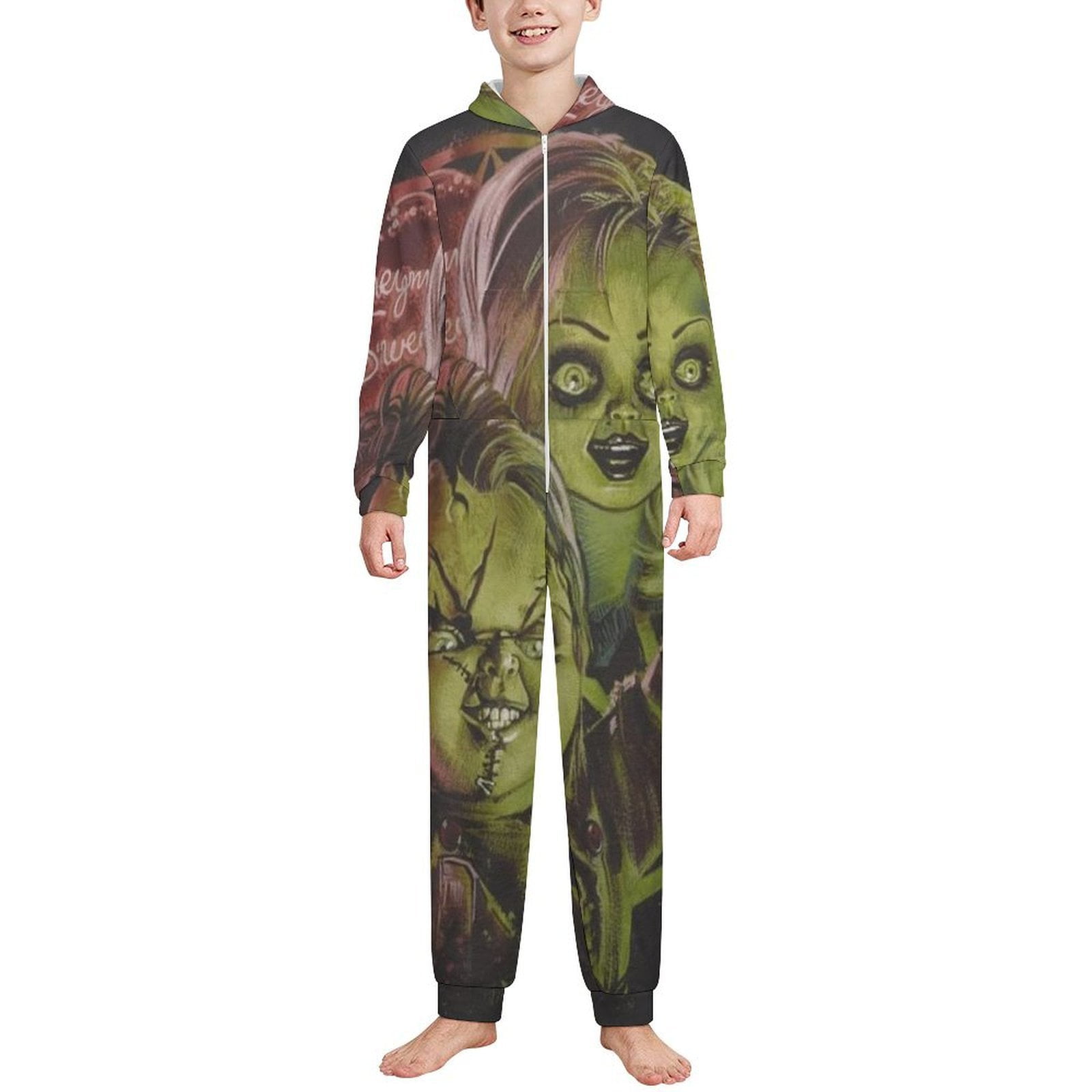 Bride Of Chucky Kids Hooded Jumpsuit Union Suit Onesie One Piece ...