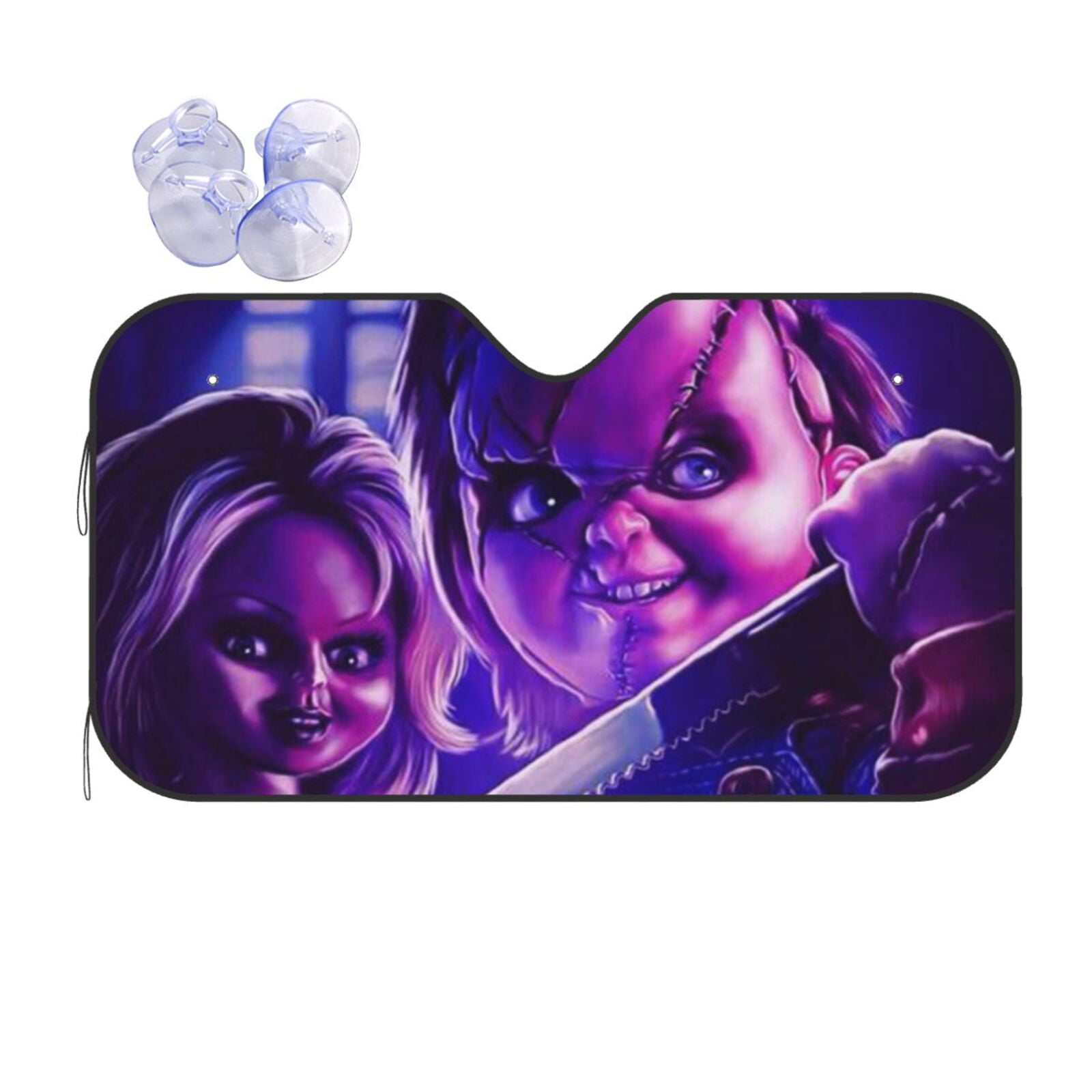 Bride Of Chucky Love Fashion Car Sunshade UV Rays Sun Visor Protector ...
