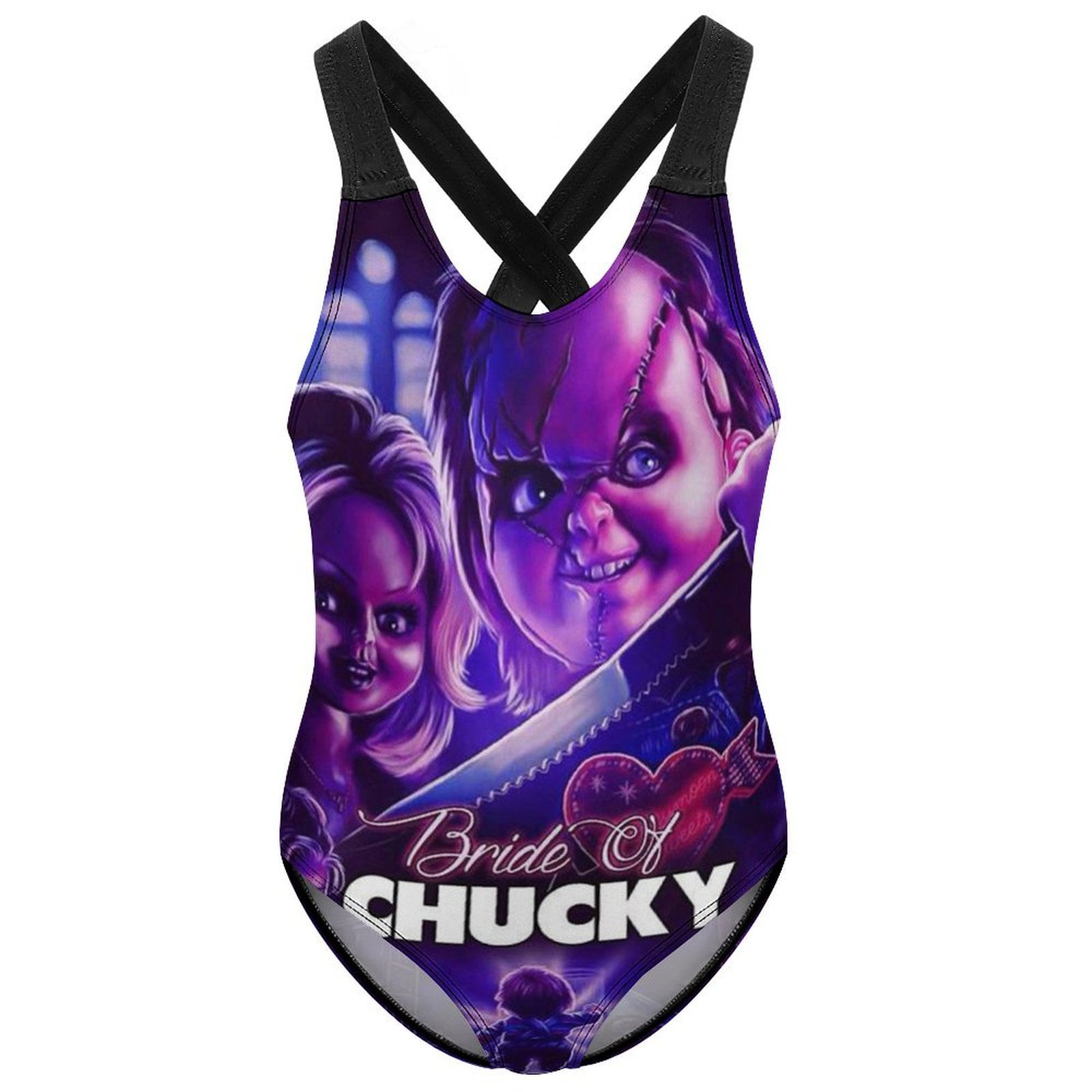 Bride Of Chucky Love Girl's One-piece Swimsuit Summer Children's Beach ...