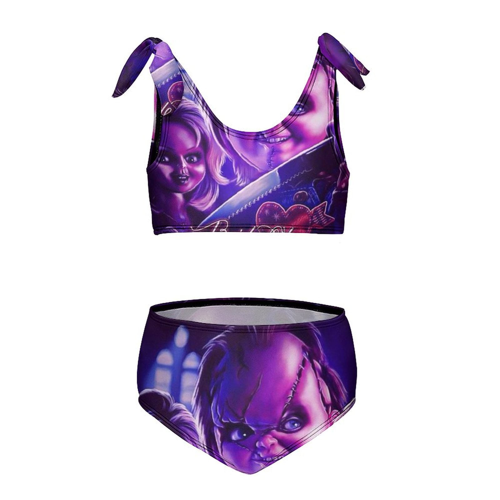 Bride Of Chucky Love Kid's Swimwear Two Piece Swimsuit Summer Beach ...