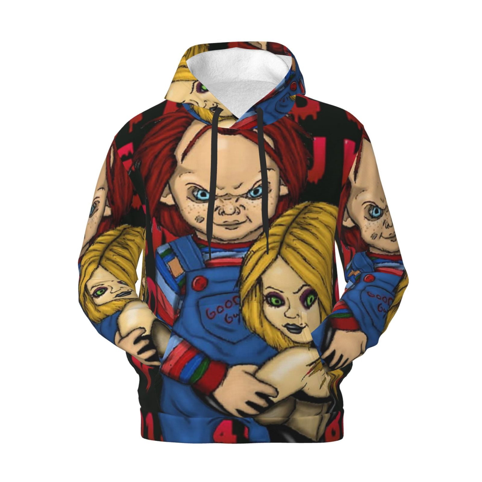 Bride Of Chucky Men's Sweatshirt Hoodies Soft Plush Fleece Pullover ...