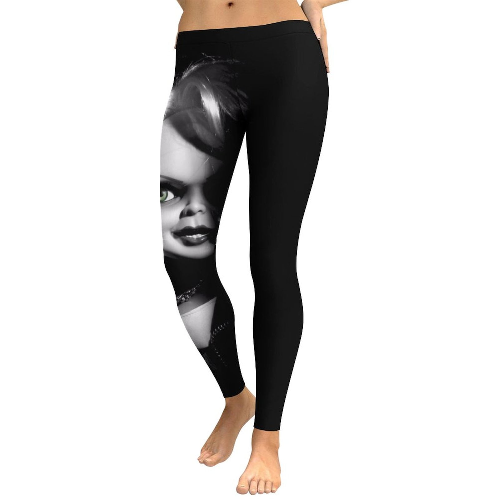 Bride Of Chucky Movie Women's Yoga Pants High Waisted Tummy Control Non ...