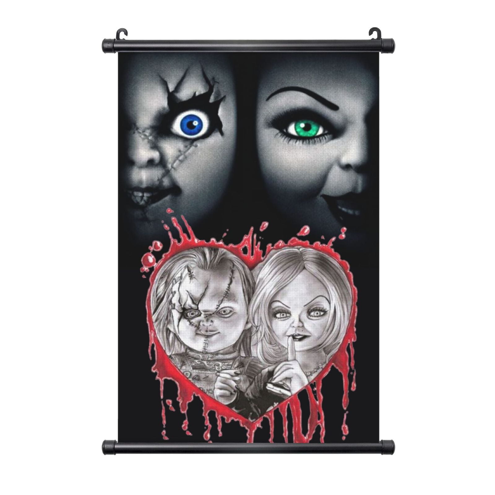 Bride Of Chucky Poster Black Plastic Shaft Hanging Posters Wall Hanging ...