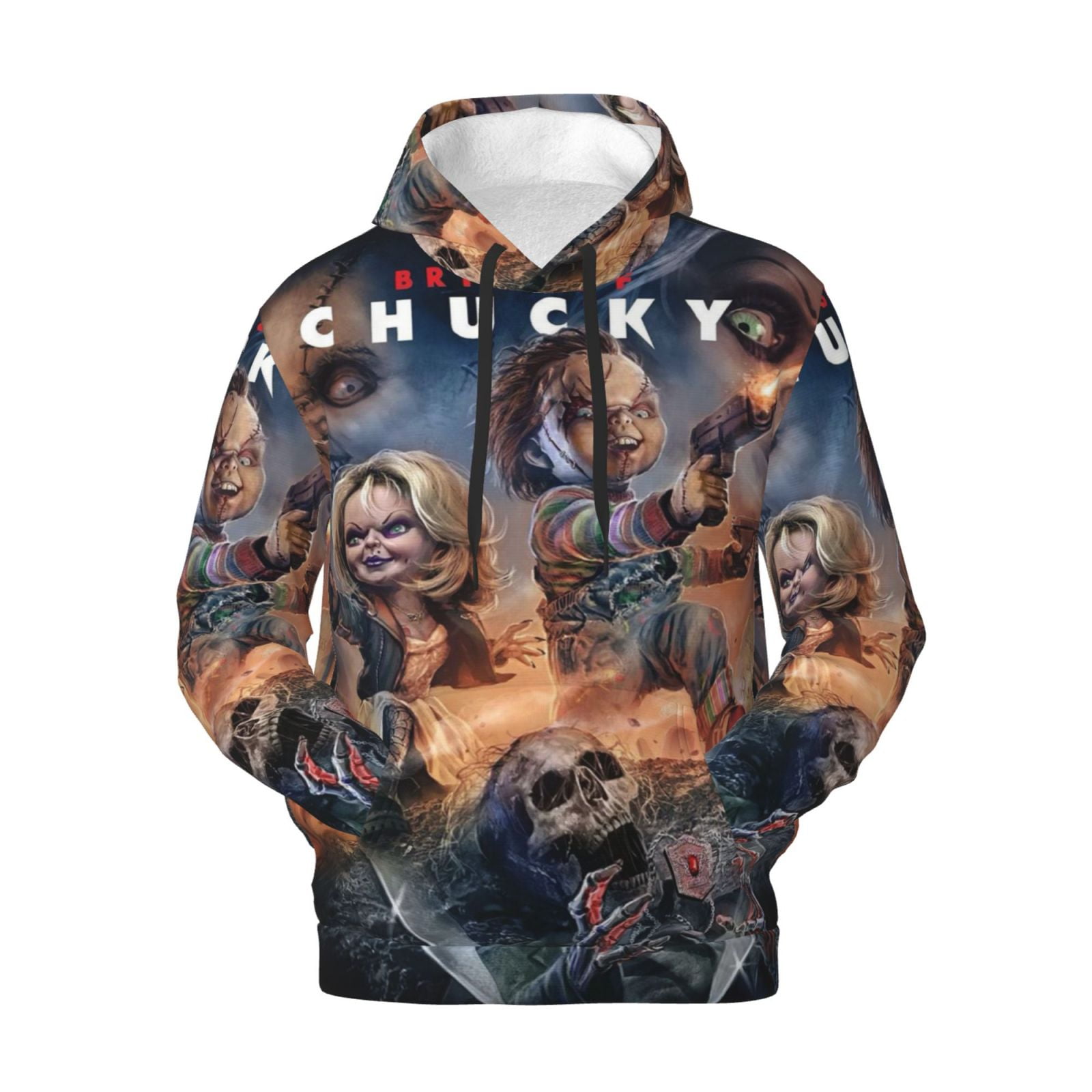 Bride Of Chucky Poster Men's Sweatshirt Hoodies Soft Plush Fleece ...