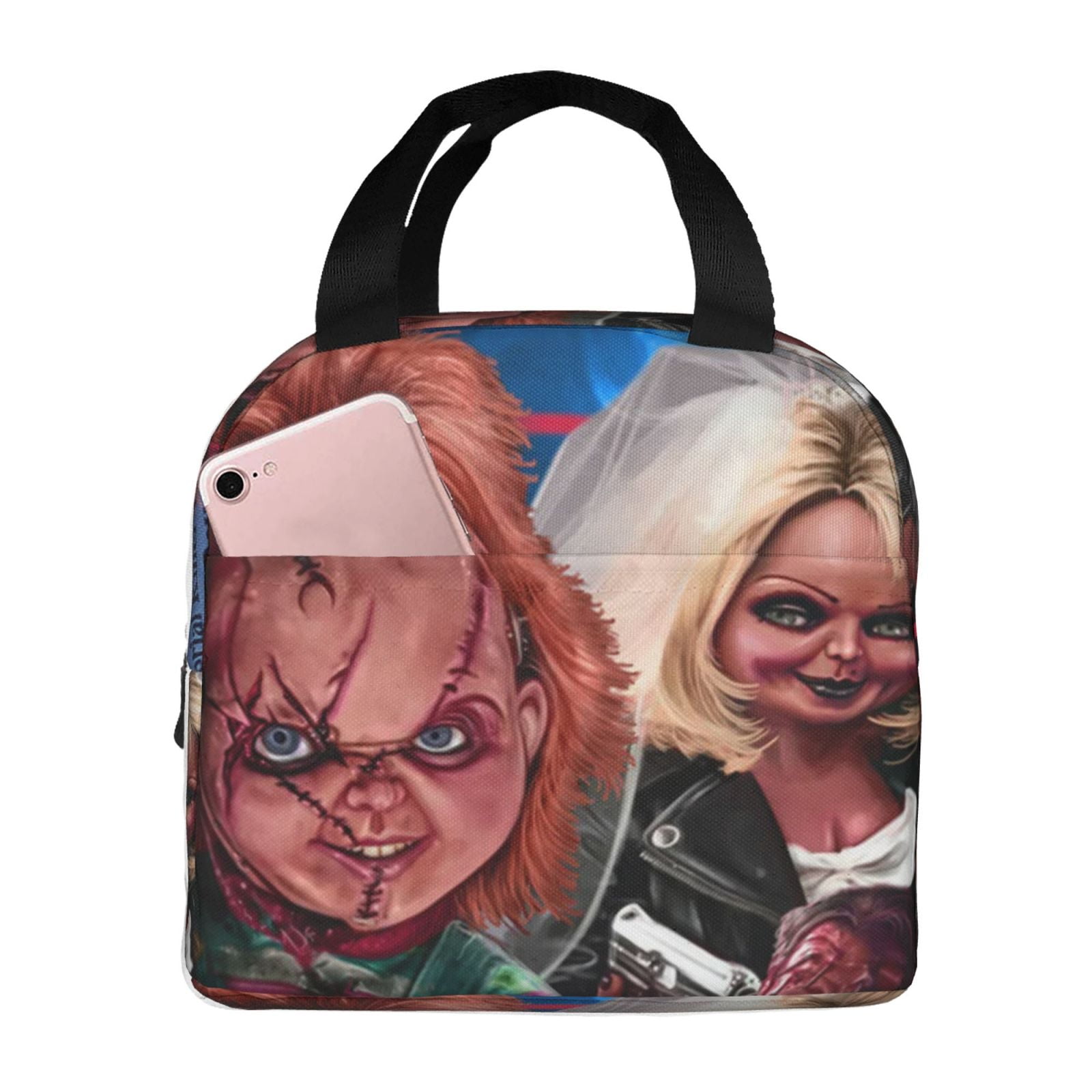Bride Of Chucky Poster Portable Lunch Bag Reusable Lunch Box Insulated ...