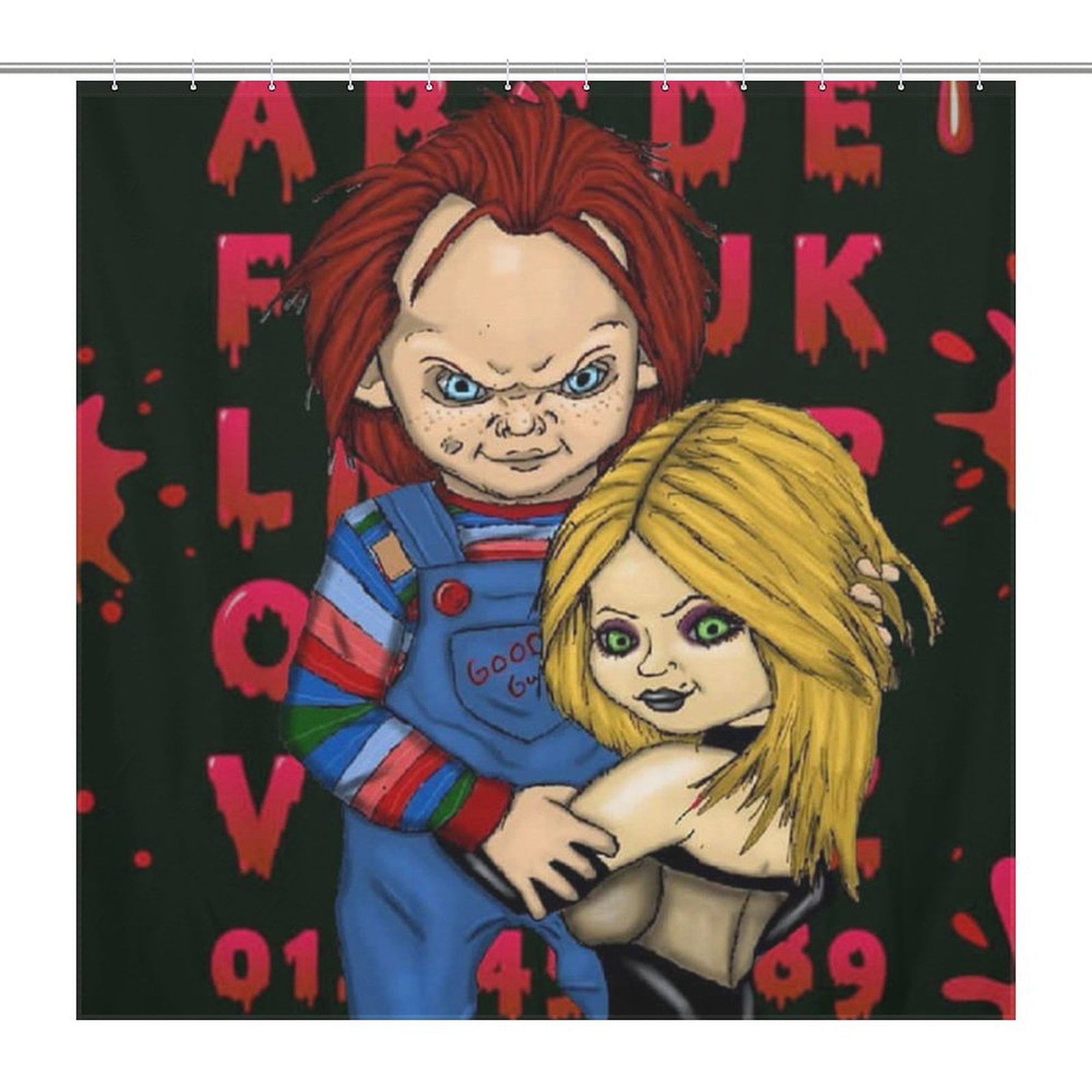 Bride Of Chucky Shower Curtain Decor Bath Curtain Waterproof Polyester ...