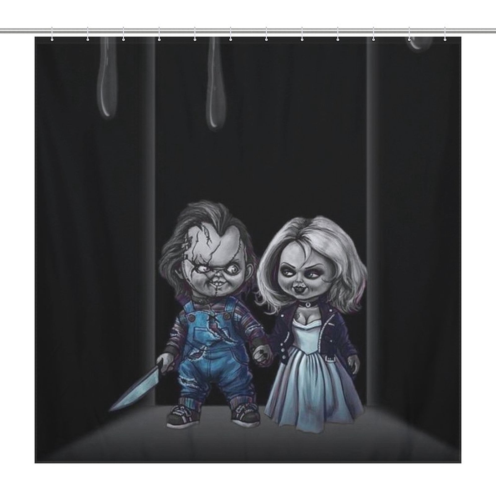 Bride Of Chucky Shower Curtain Decor Bath Curtain Waterproof Polyester ...