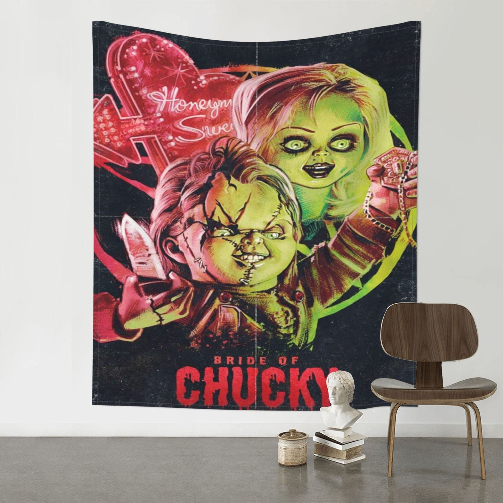 Bride Of Chucky Tapestry Wall Hanging Wall Art Decor Wall Tapestry For ...