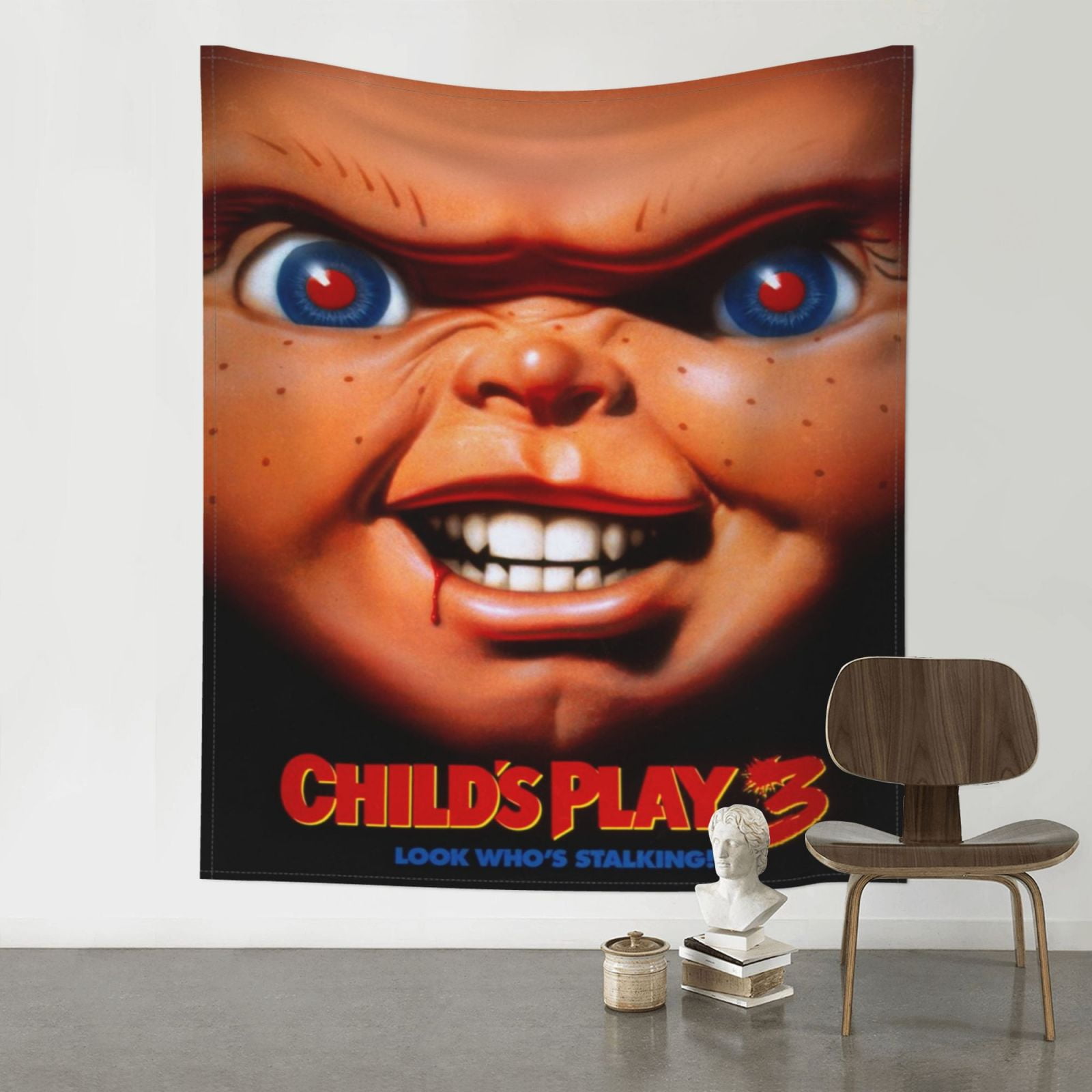 Bride Of Chucky Tapestry Wall Hanging Wall Art Decor Wall Tapestry For ...