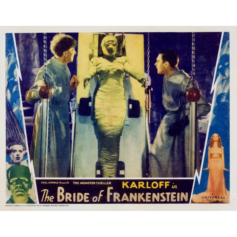 Bride Of Frankenstein Ernest Thesinger Elsa Lanchester Colin Clive 1935 ...