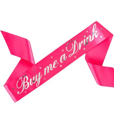 White Obsessed Sash for Women, Bachelorette Parties - Walmart.com