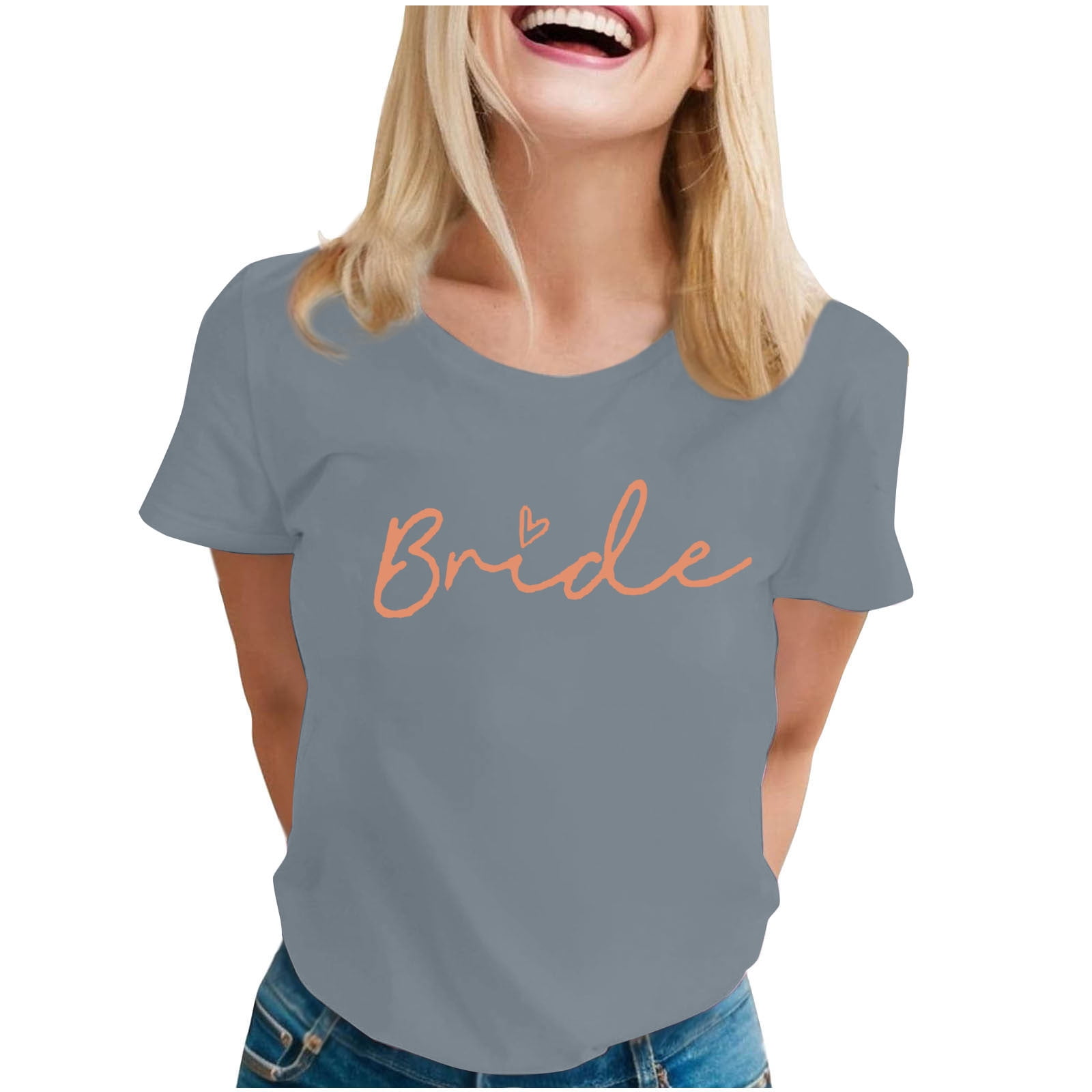 Bride Shirts for Women Engaged Shirt Bridesmaid Blouses Bachelorette ...