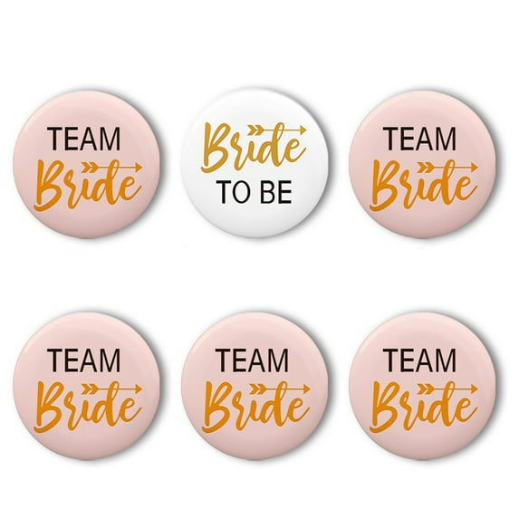 Bride/Team Bride Badges Jewelry for Bridal Shower Wedding Day and ...