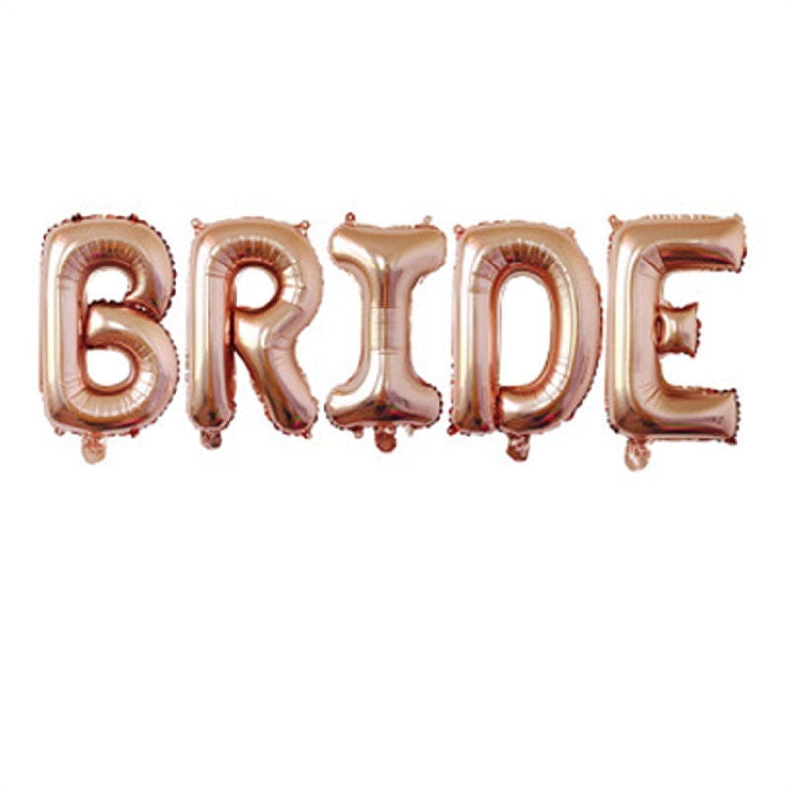 Bride To Be Letter Foil Balloon Set 32 inch rose gold Wedding ...