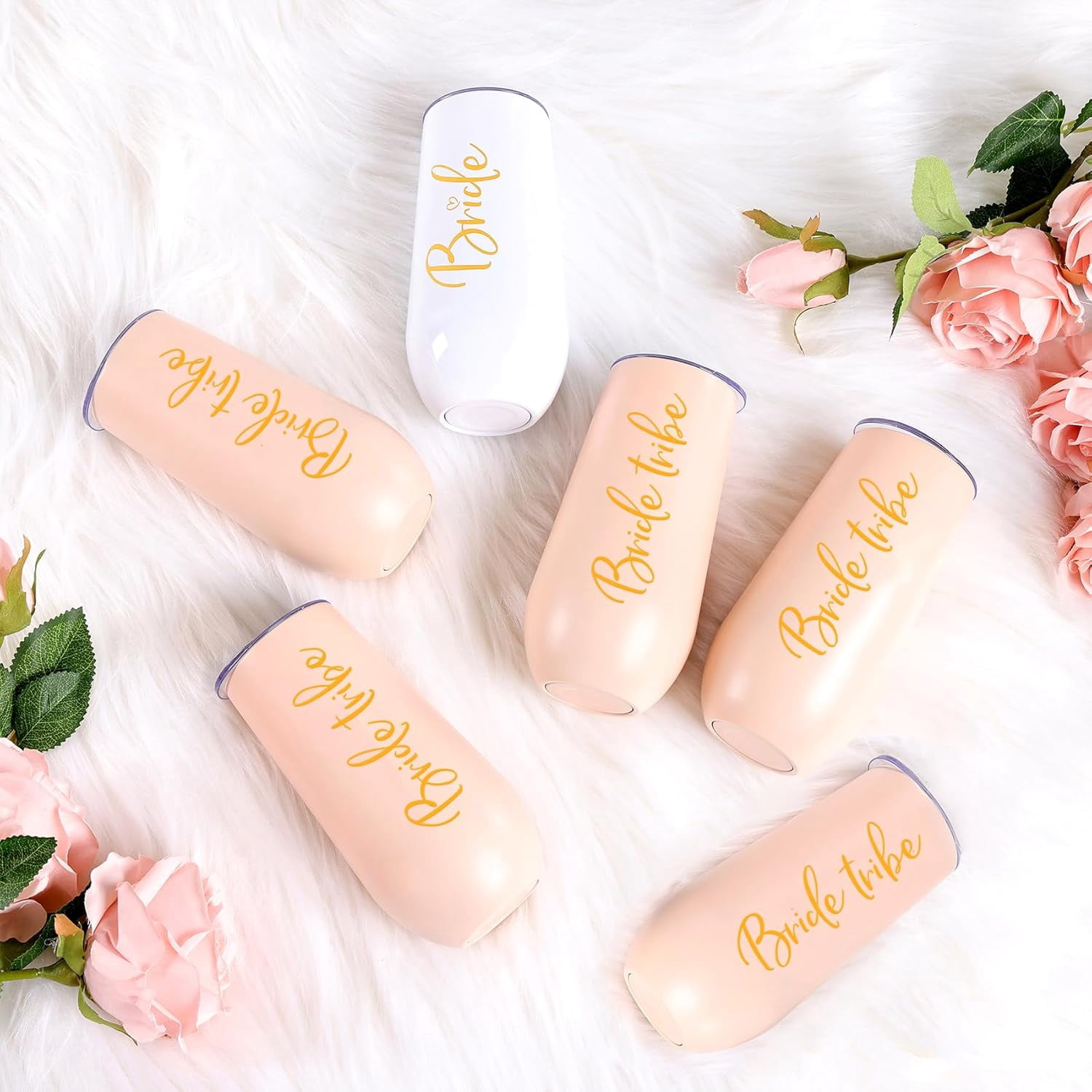 Bride Tribe Gifts Bride Tribe Champagne Flutes Tumblers Set of 4 Bridal ...