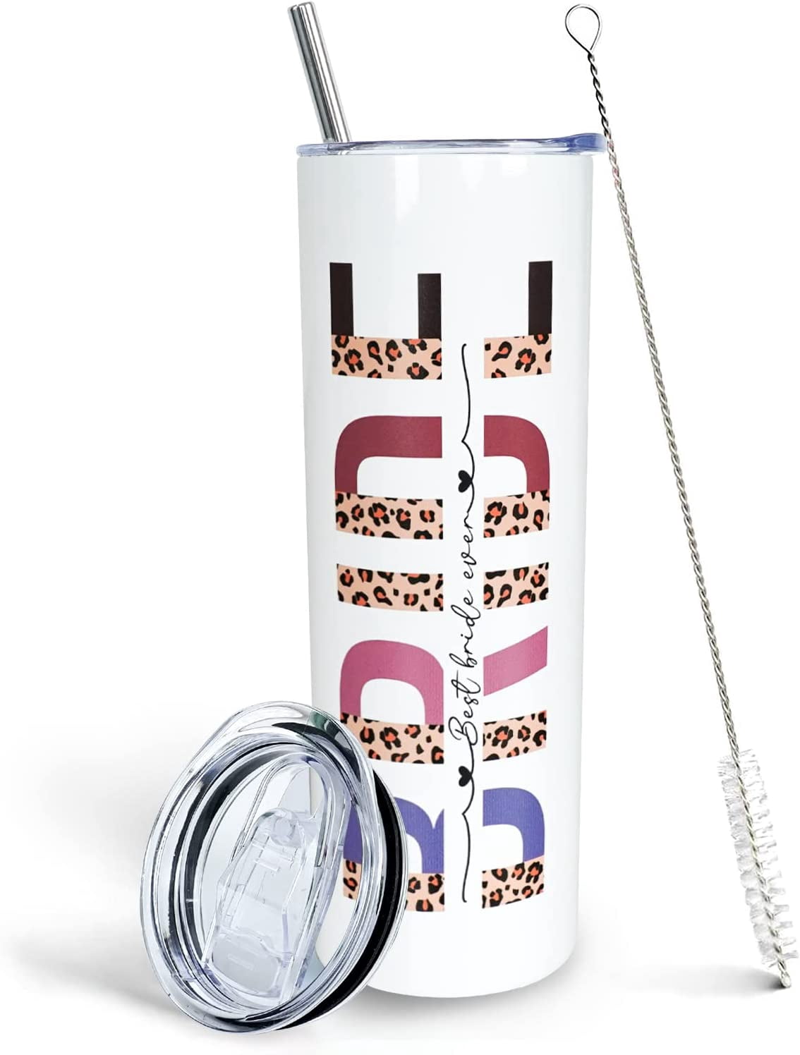 Bride Tumbler with Lid and Straw Weeding Gifts for Bride Best Bride ...