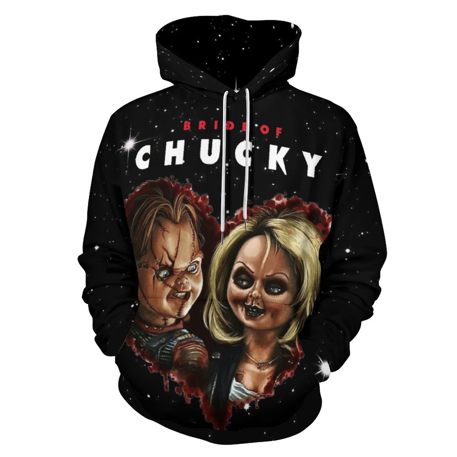 Bride of Chu-cky Adult Sweater Pullover Hoodie 3D Printed Loose Hooded ...