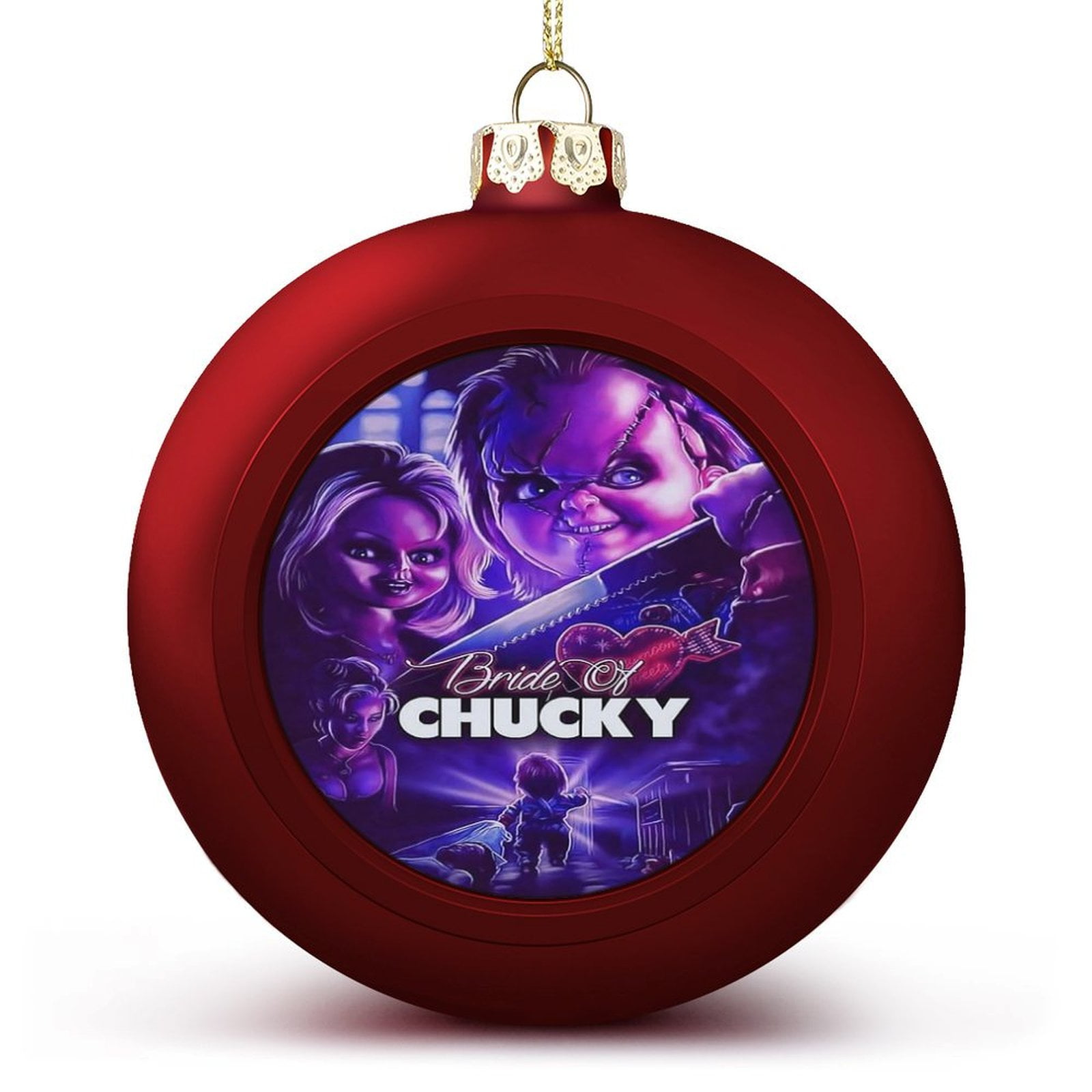 Bride of Chucky 2PCS Christmas Balls Christmas Tree Hanging Ornaments ...