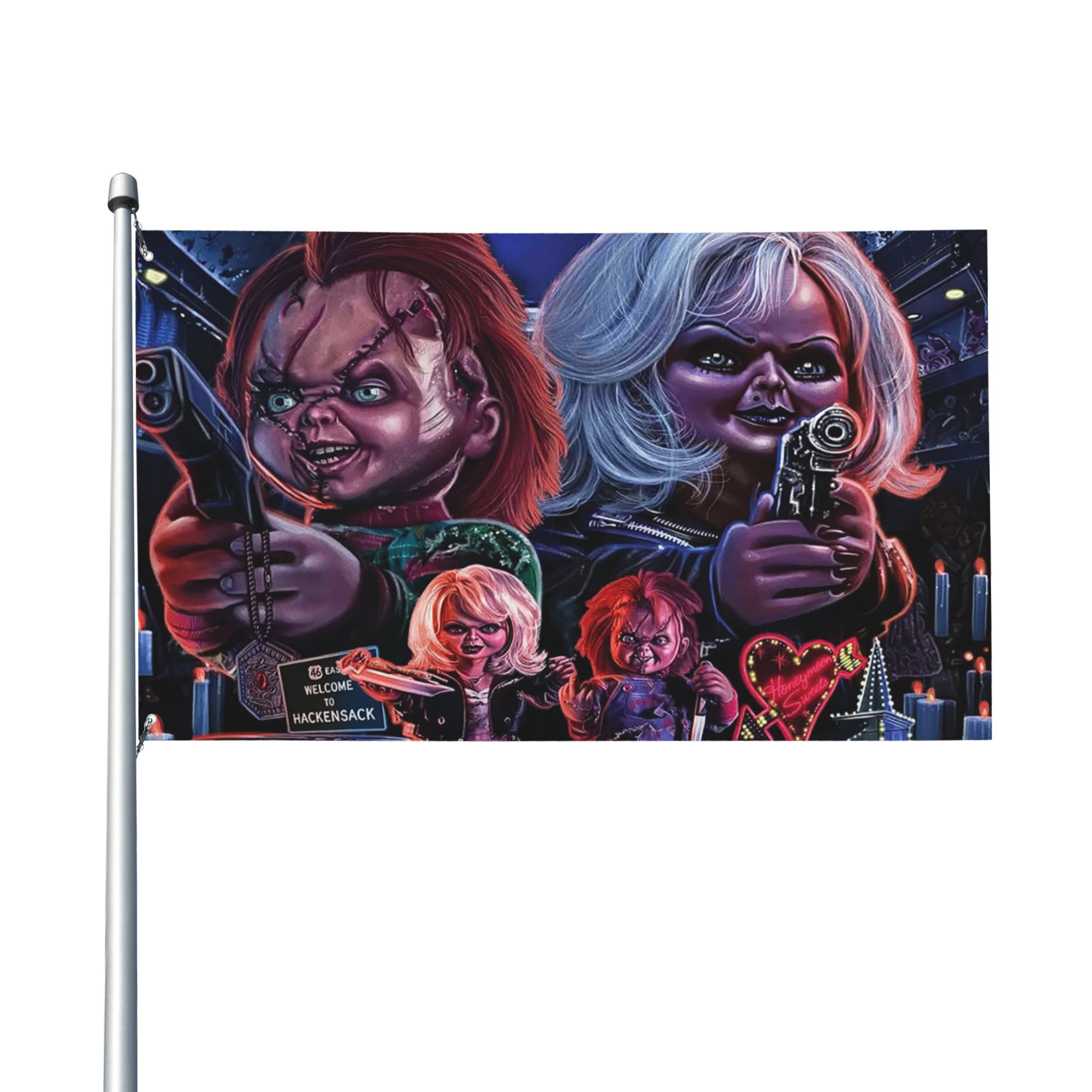 Bride of Chucky 3x5FT Flag Garden Flags Courtyard Outdoor Decor Banner ...