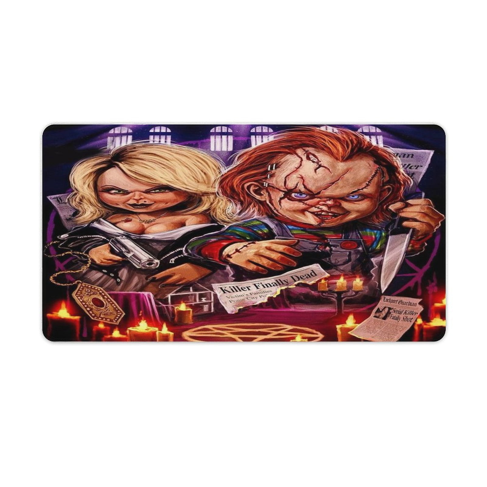 Bride of Chucky And Tiffany Large Gaming Mouse Pad for Laptop Computer ...