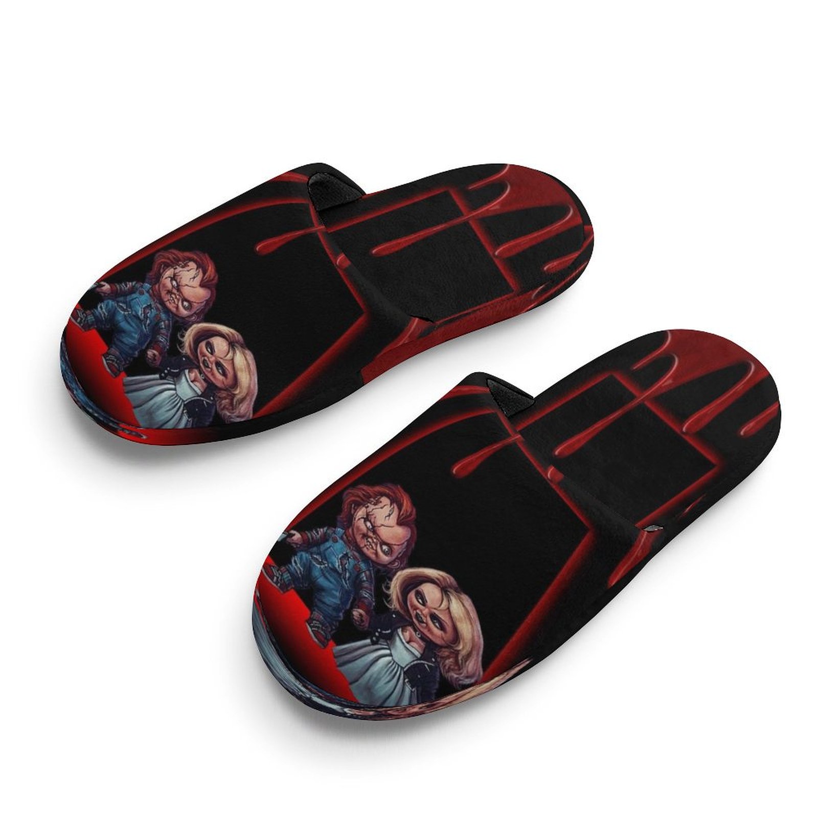 Bride of Chucky And Tiffany Slippers for Kid Soft Slippers Slip-On ...