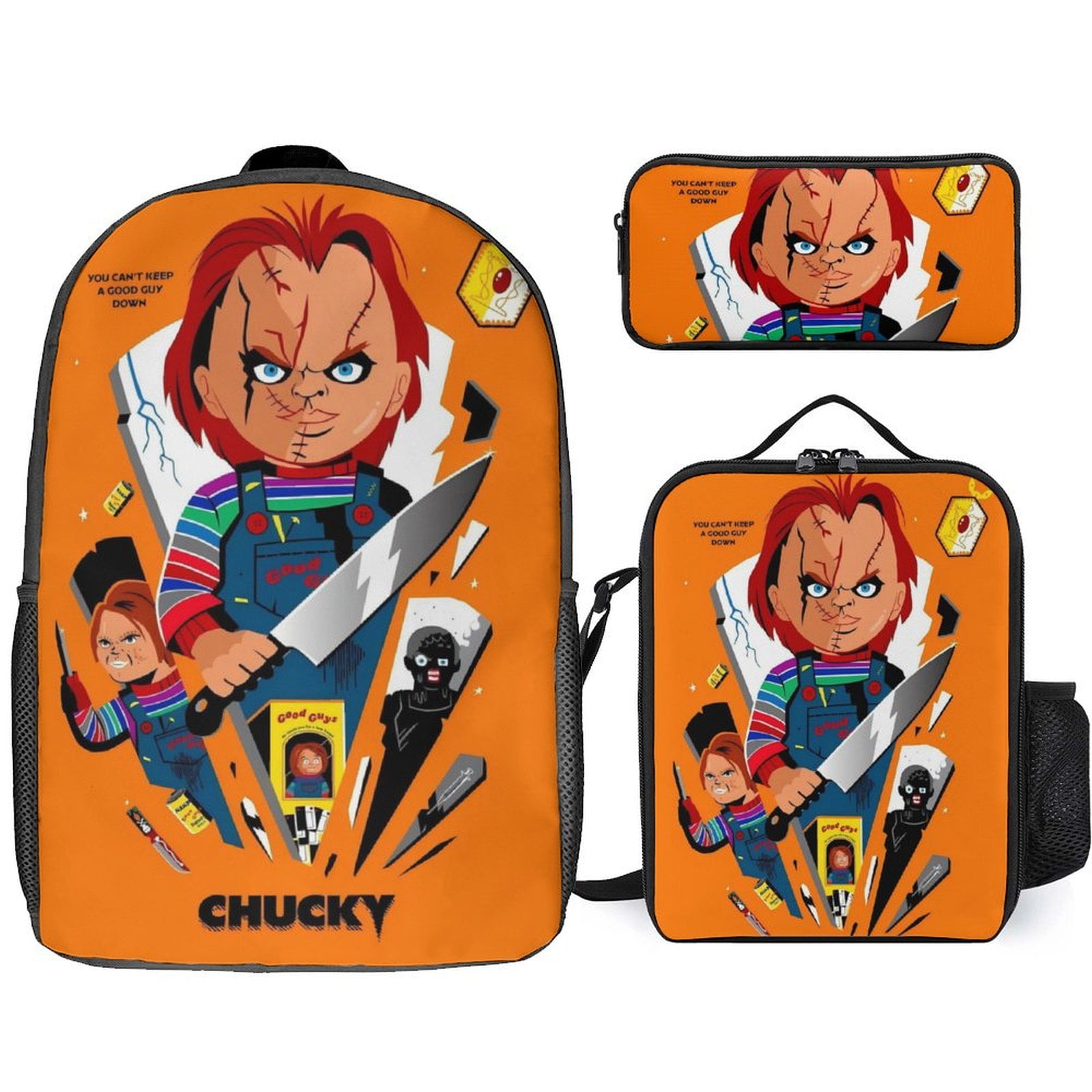 Bride of Chucky Backpack Messenger Bag Lunch Bag Pencil Case Set 17 ...