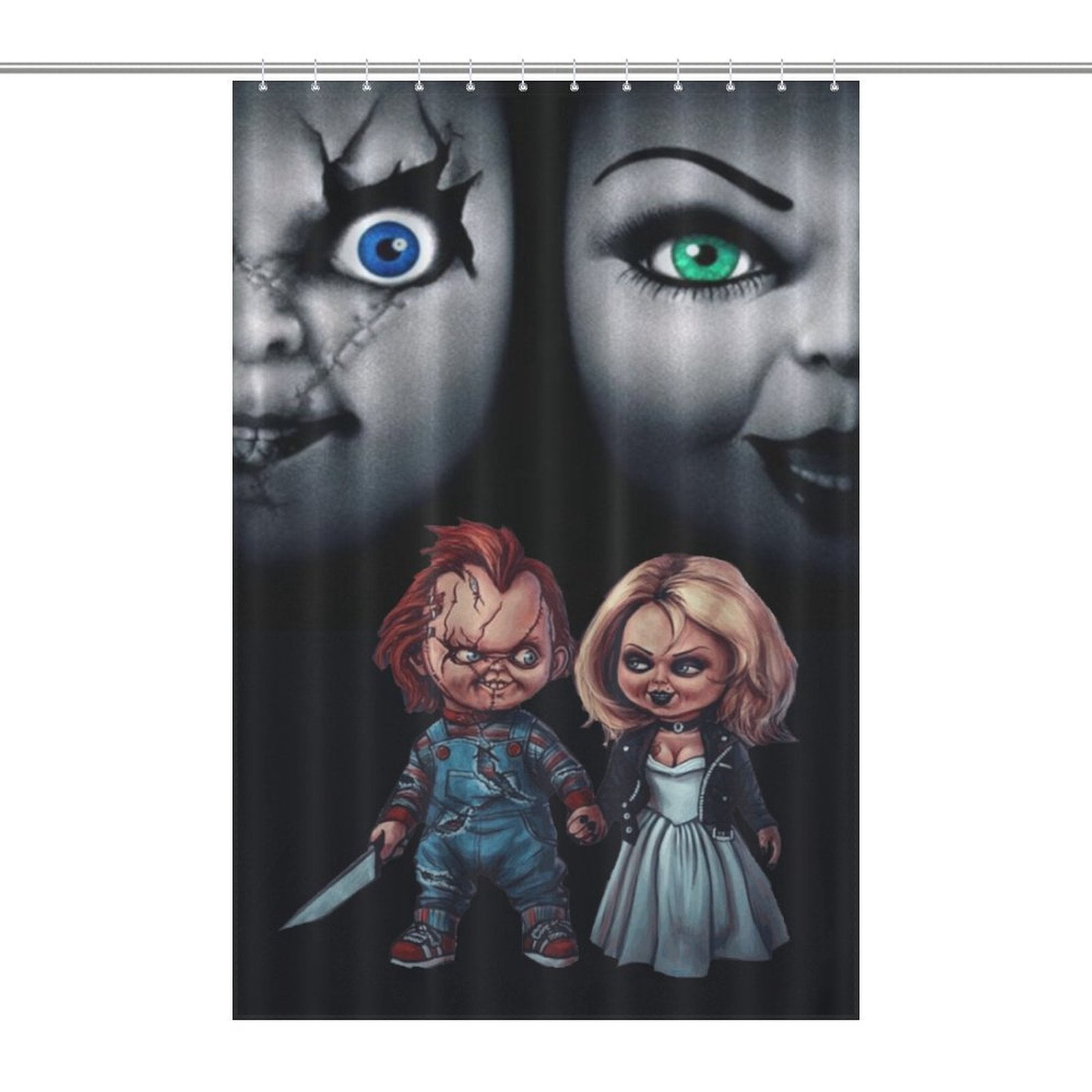 Bride of Chucky Bath Curtain Waterproof Shower Curtains Soft ...