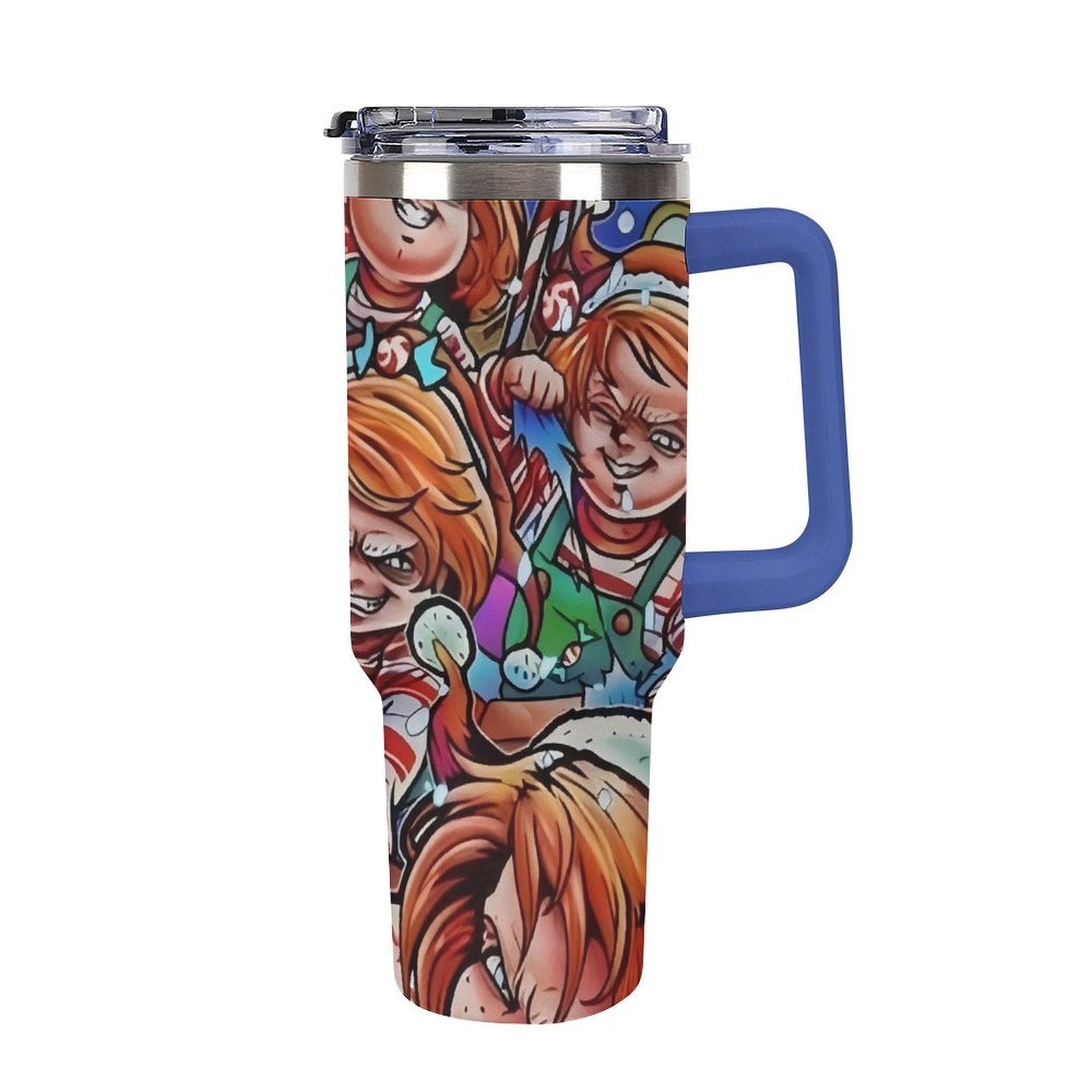 Bride of Chucky Car Cup Stainless Steel Thermos Cup with Handle 40oz ...