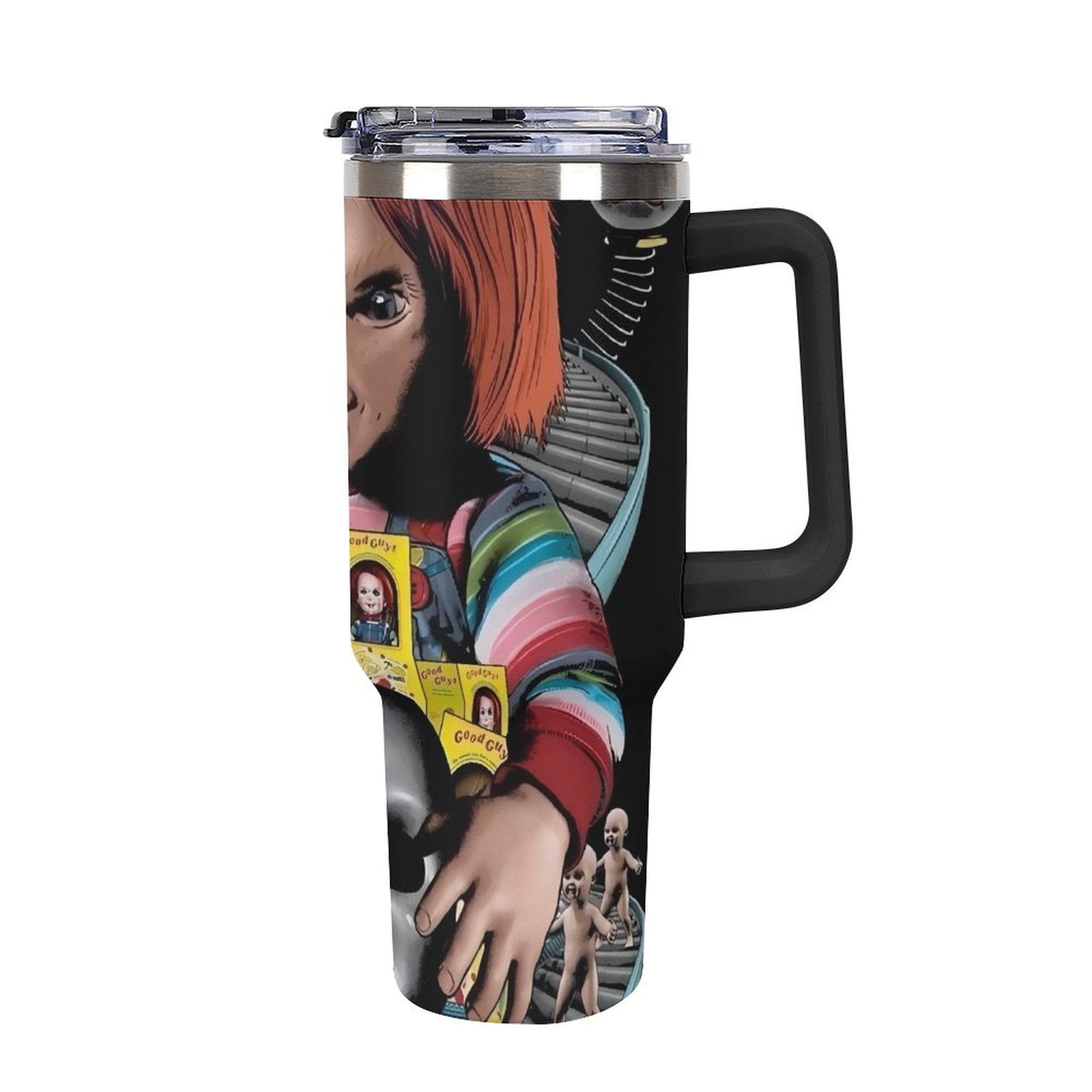 Bride of Chucky Car Cup Stainless Steel Thermos Cup with Handle 40oz ...