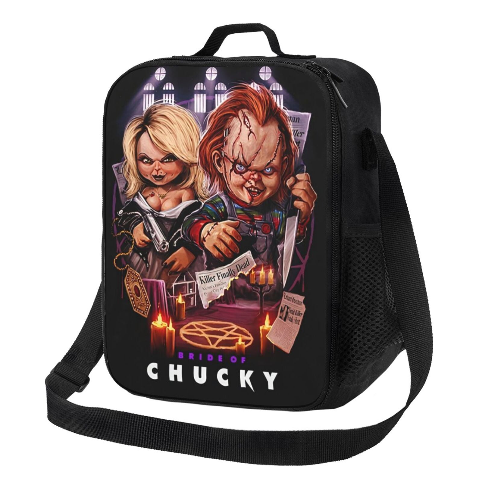 Bride of Chucky Cartoon Print High-Value Large-Capacity Portable Lunch ...