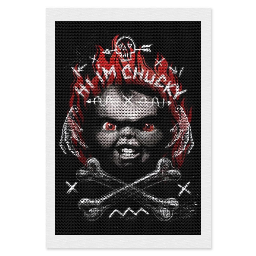 Bride of Chucky Diamond Art Kits for Adults DIY 5D Diamond Dots Paint ...