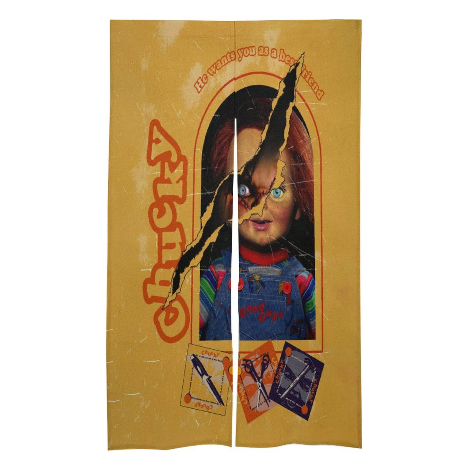 Bride of Chucky Doorway Curtain Hallway Closet Privacy Partition ...