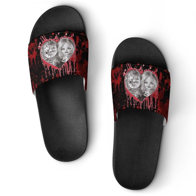 Bride of Chucky Home Slippers Non Slip Bathroom Open Toe Shoes ...