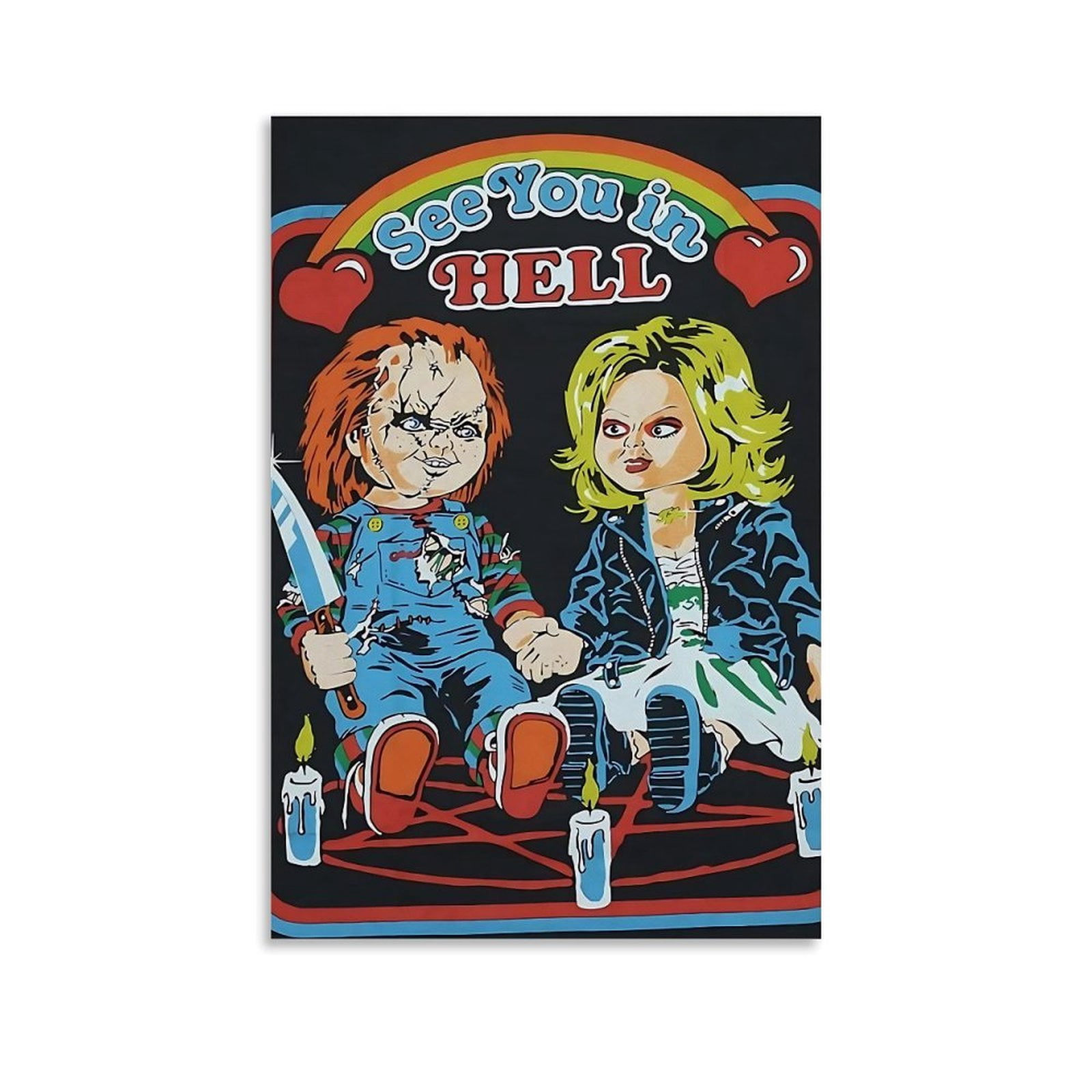 Bride of Chucky Horror Movie Painting Vintage Poster Picture Print Wall ...